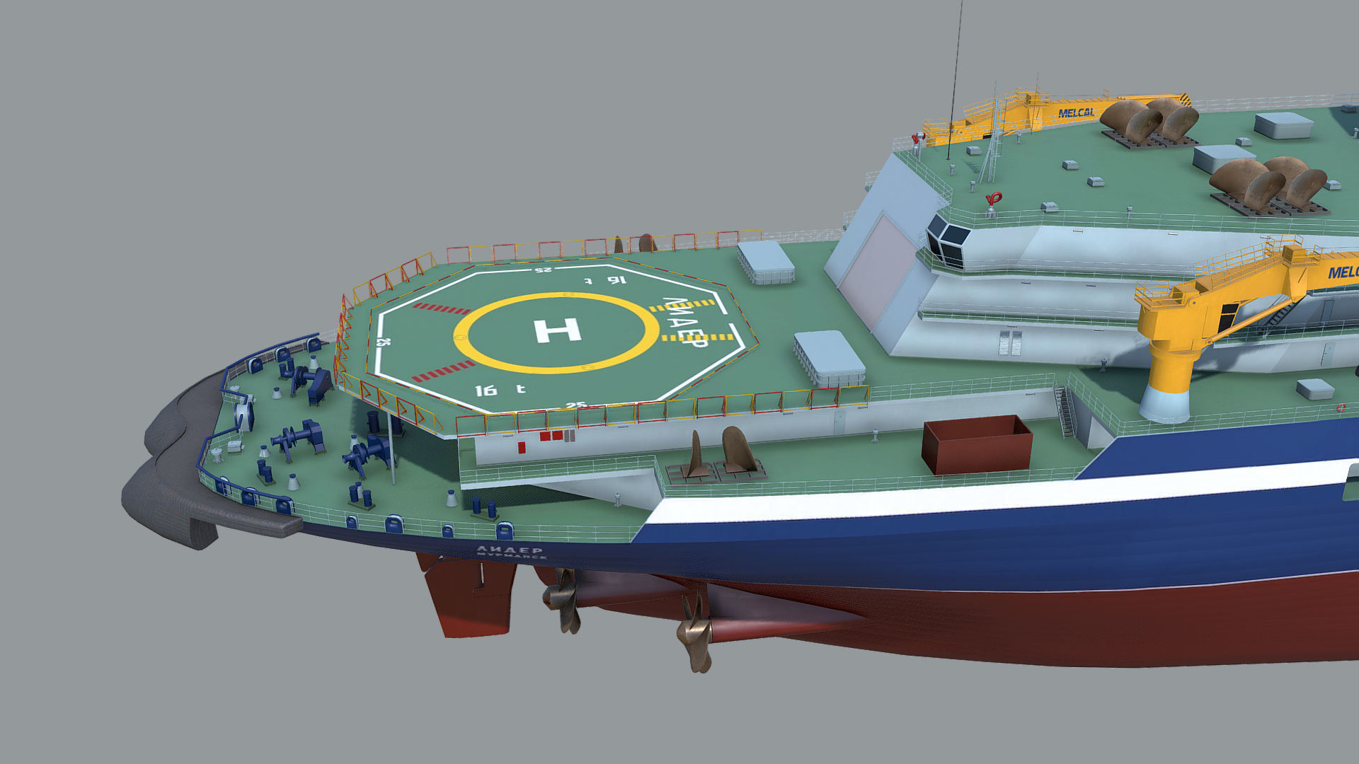 Icebreaker Lider Project 10510 3D model | CGTrader