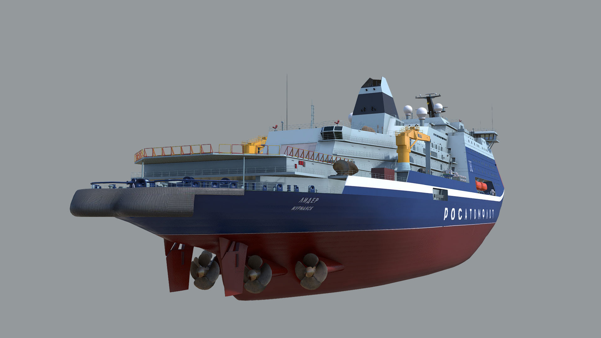 Icebreaker Lider Project 10510 3D model | CGTrader