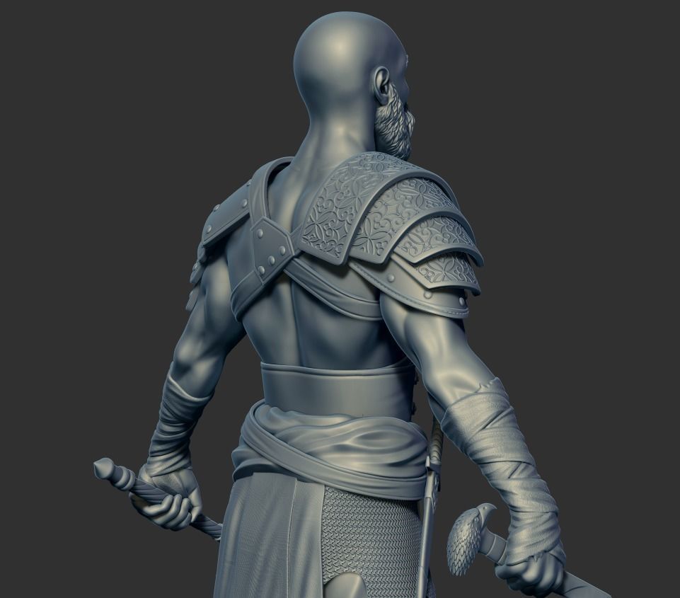 Warrior with a sword 3D model | CGTrader