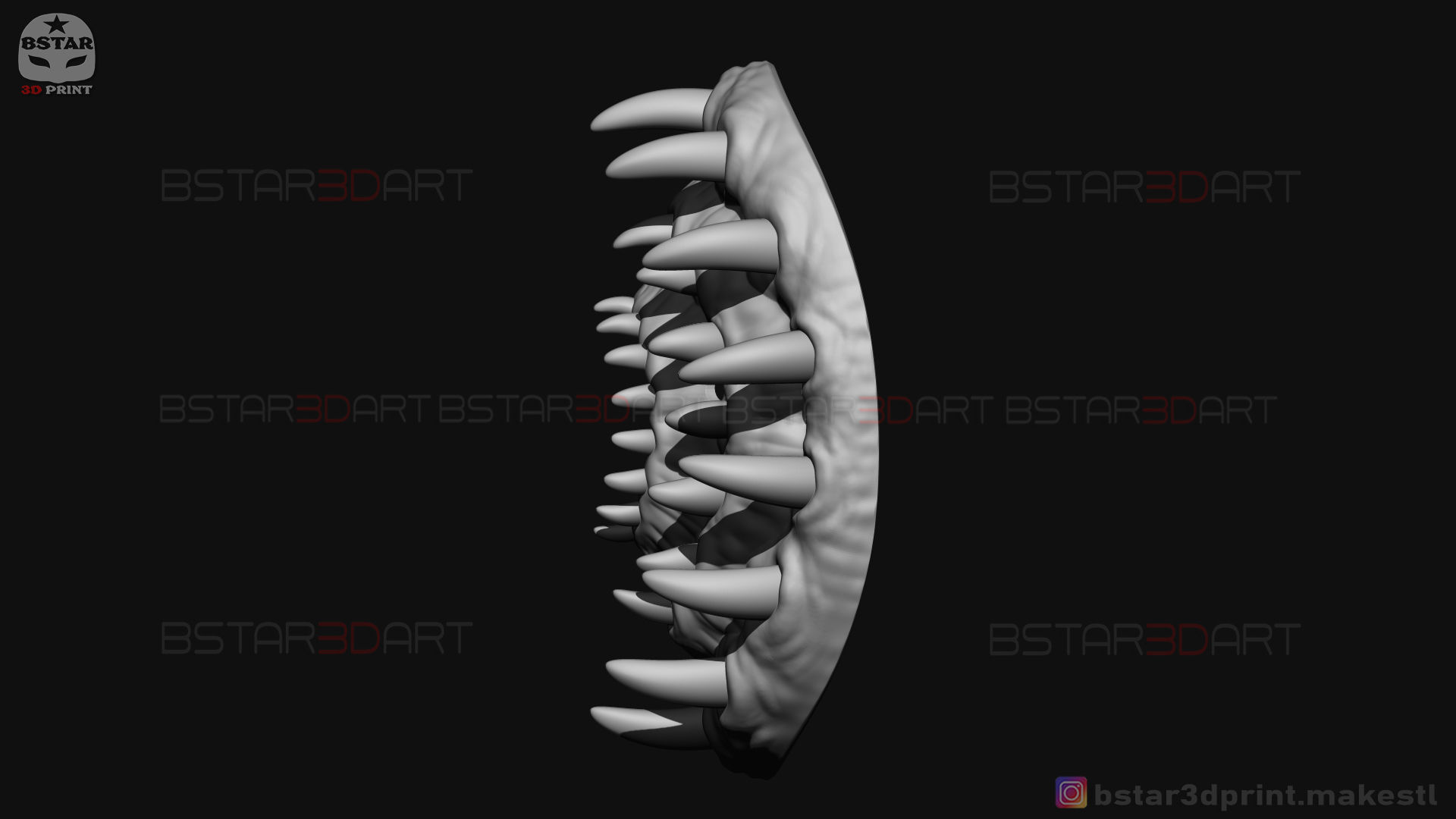 Tooth Horror Mask - Monster Scary Mask - Halloween Cosplay 3D model 3D ...