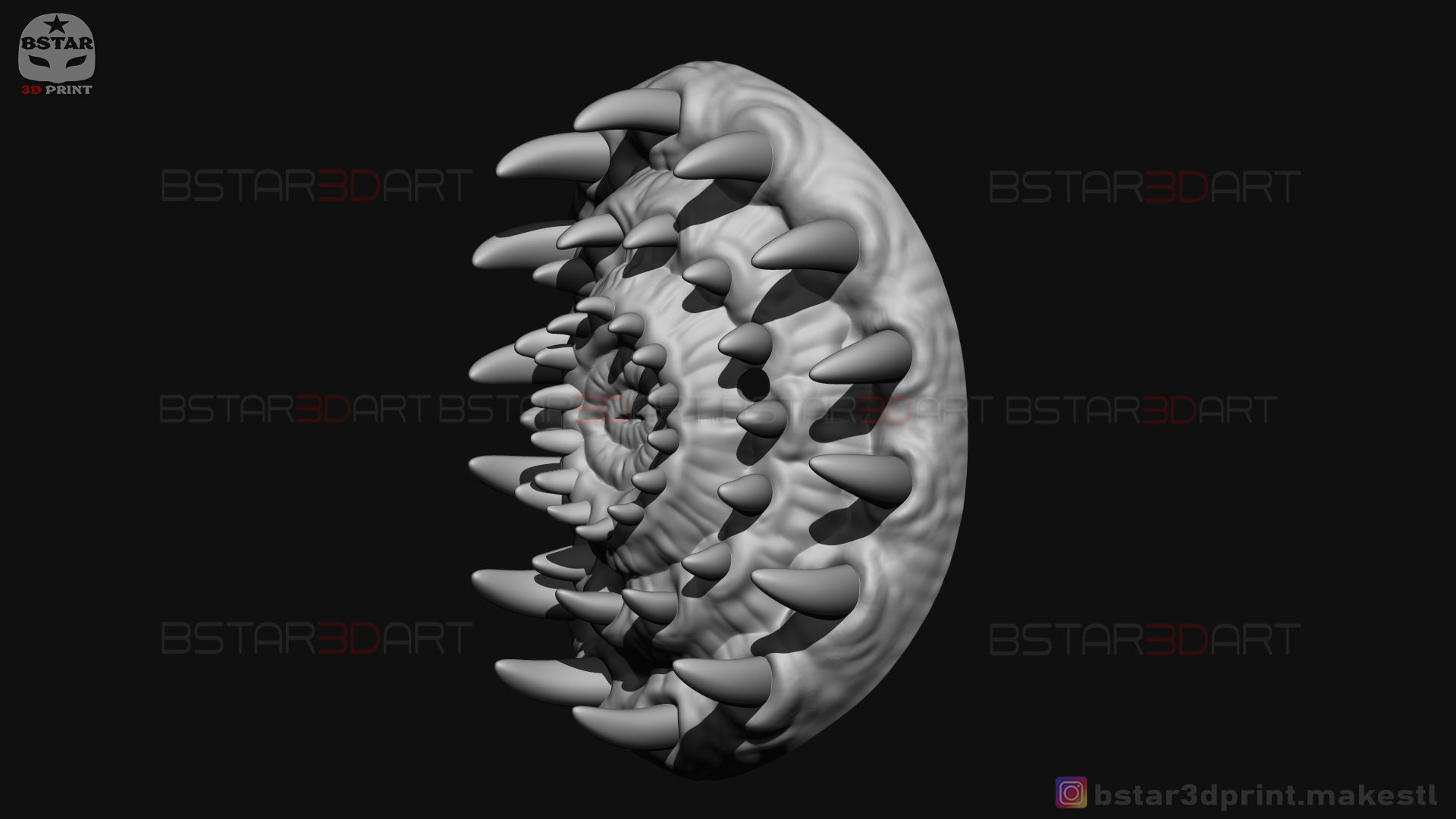 Tooth Horror Mask - Monster Scary Mask - Halloween Cosplay 3D model 3D ...