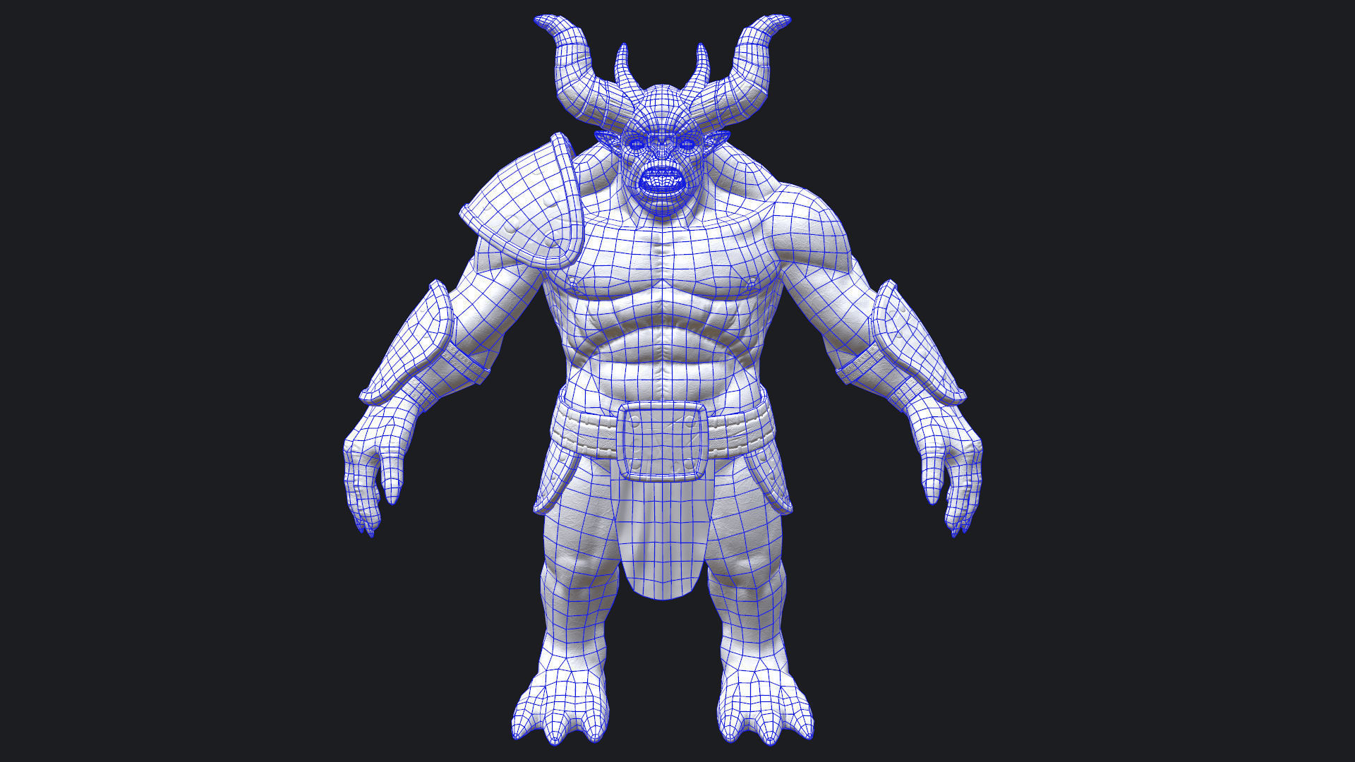 3D model Demon Ogre VR / AR / low-poly rigged | CGTrader