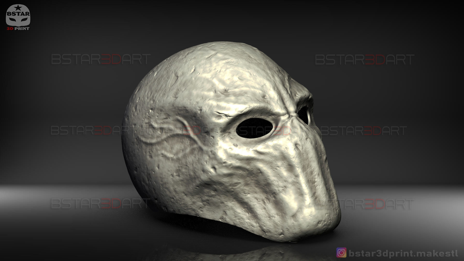 Slender Man Mask - Horror Scary Mask - Halloween Cosplay 3D model 3D ...