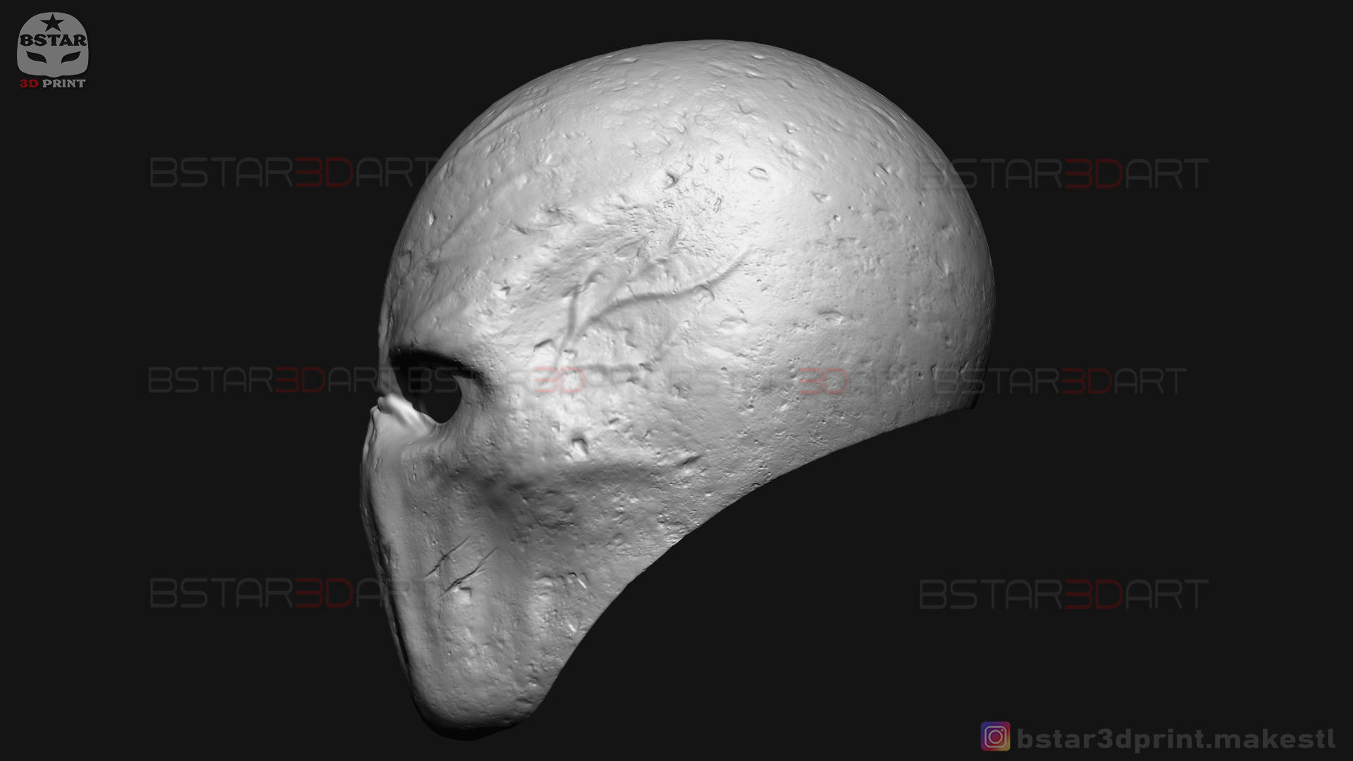 Slender Man Mask - Horror Scary Mask - Halloween Cosplay 3D model 3D ...