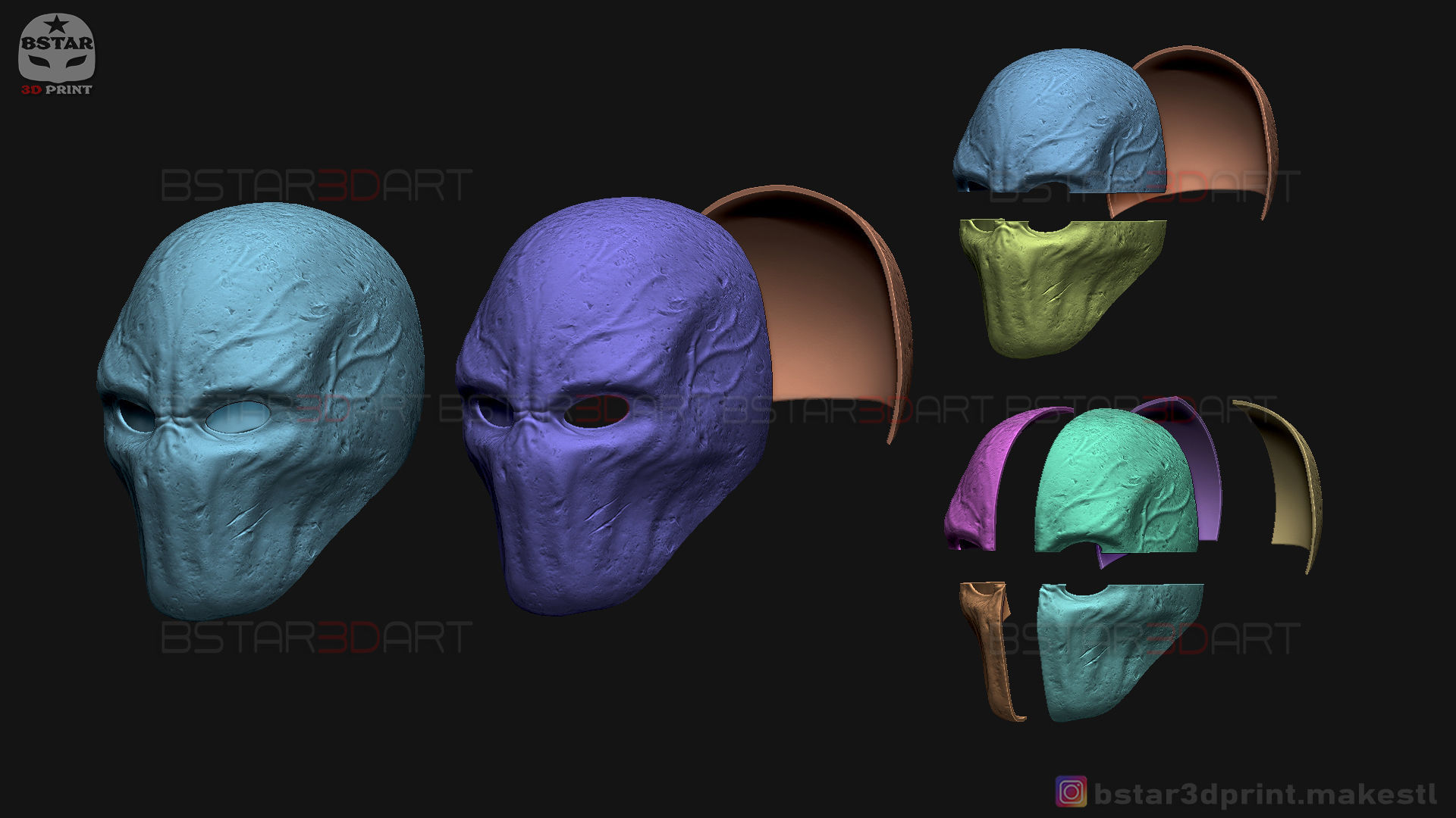 Slender Man Mask - Horror Scary Mask - Halloween Cosplay 3D model 3D ...