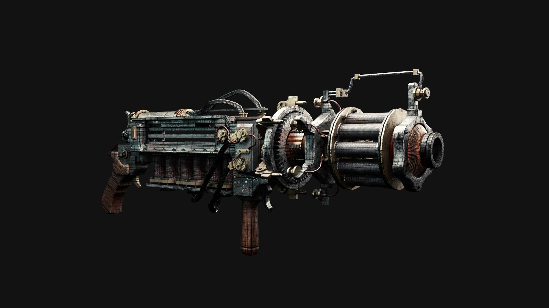 Rail gun 3D model | CGTrader
