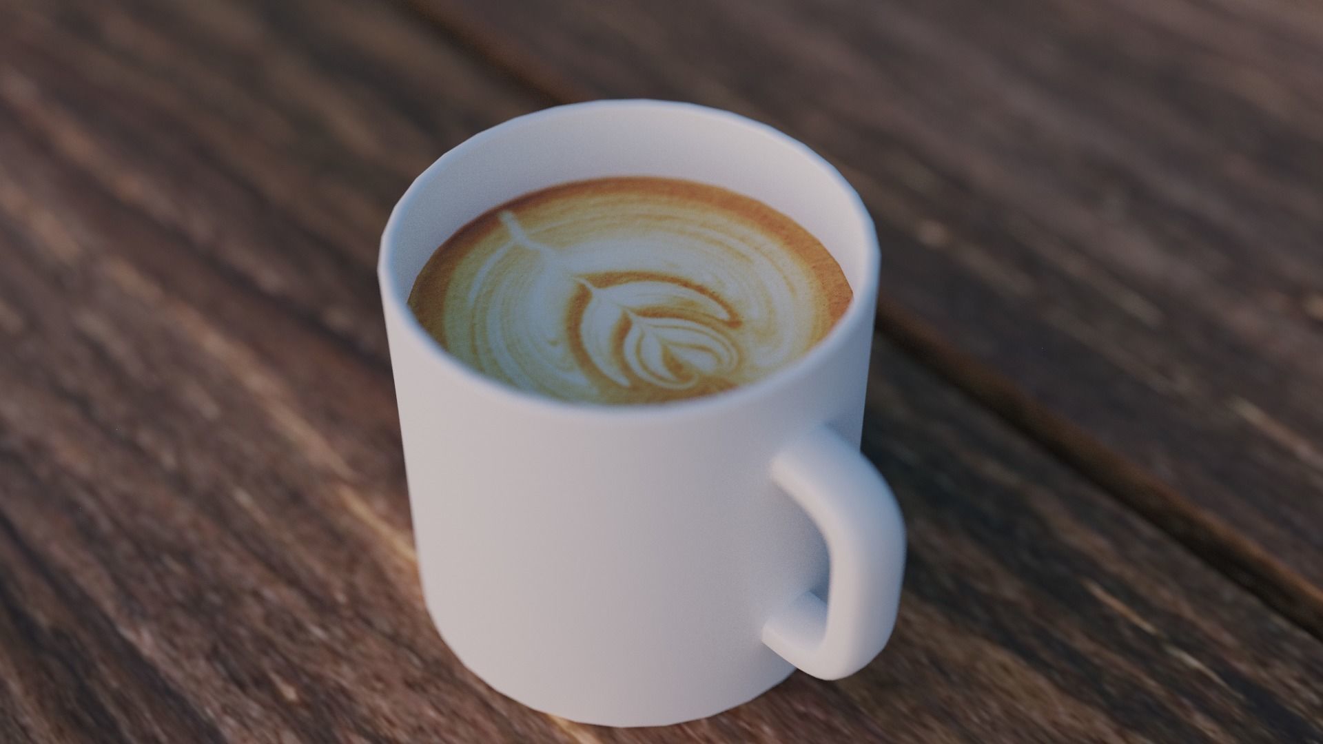 Cafe Latte 3D model | CGTrader