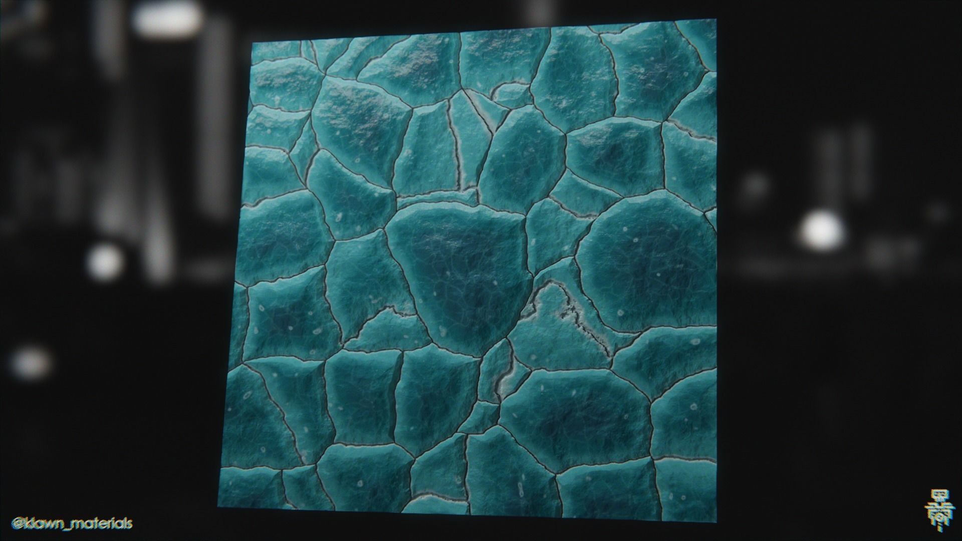 Procedural Dark Ice Material plus 4k PBR Textures Texture | CGTrader