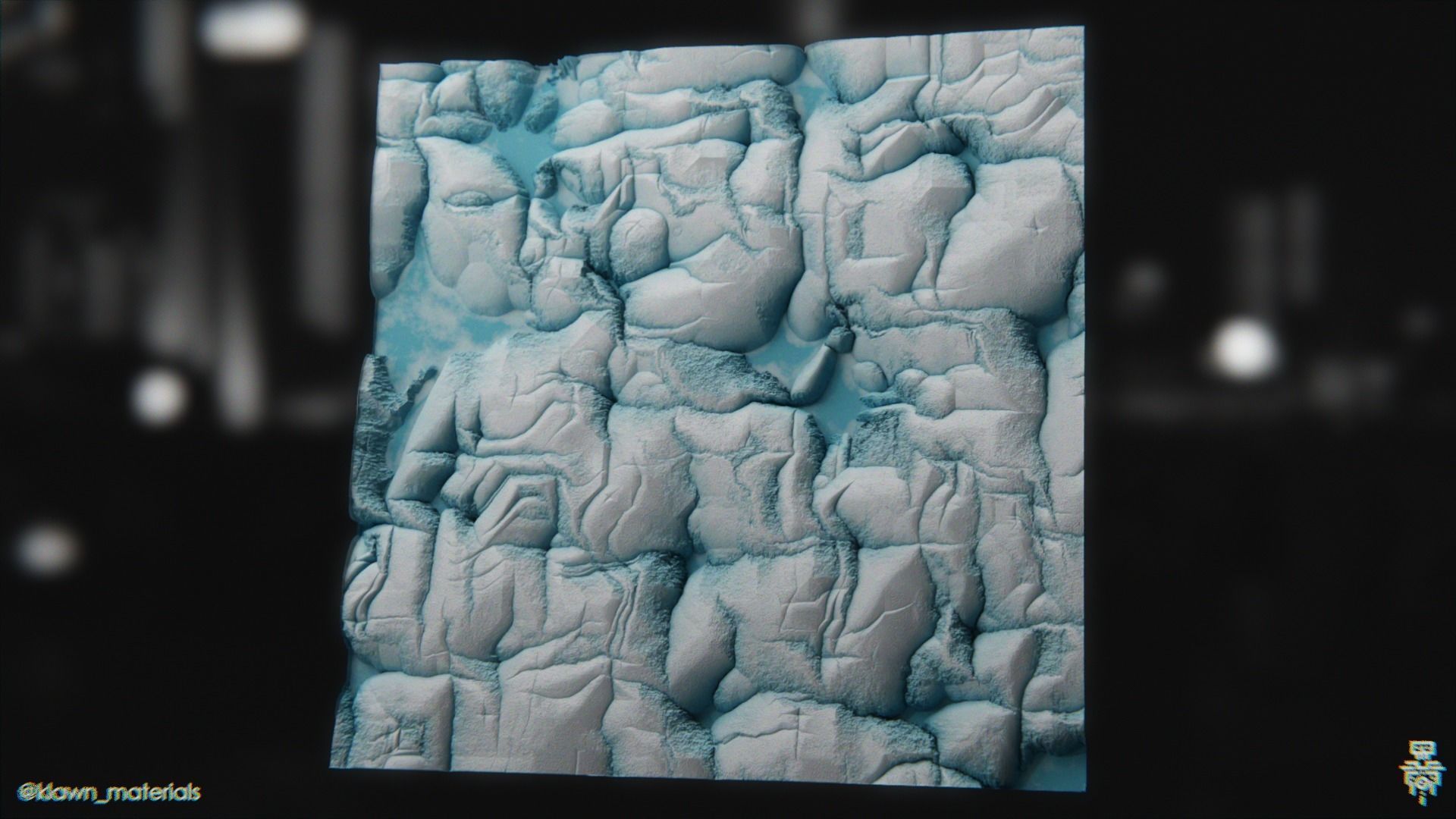Procedural Ice Rock Material plus 4k PBR Textures Texture | CGTrader