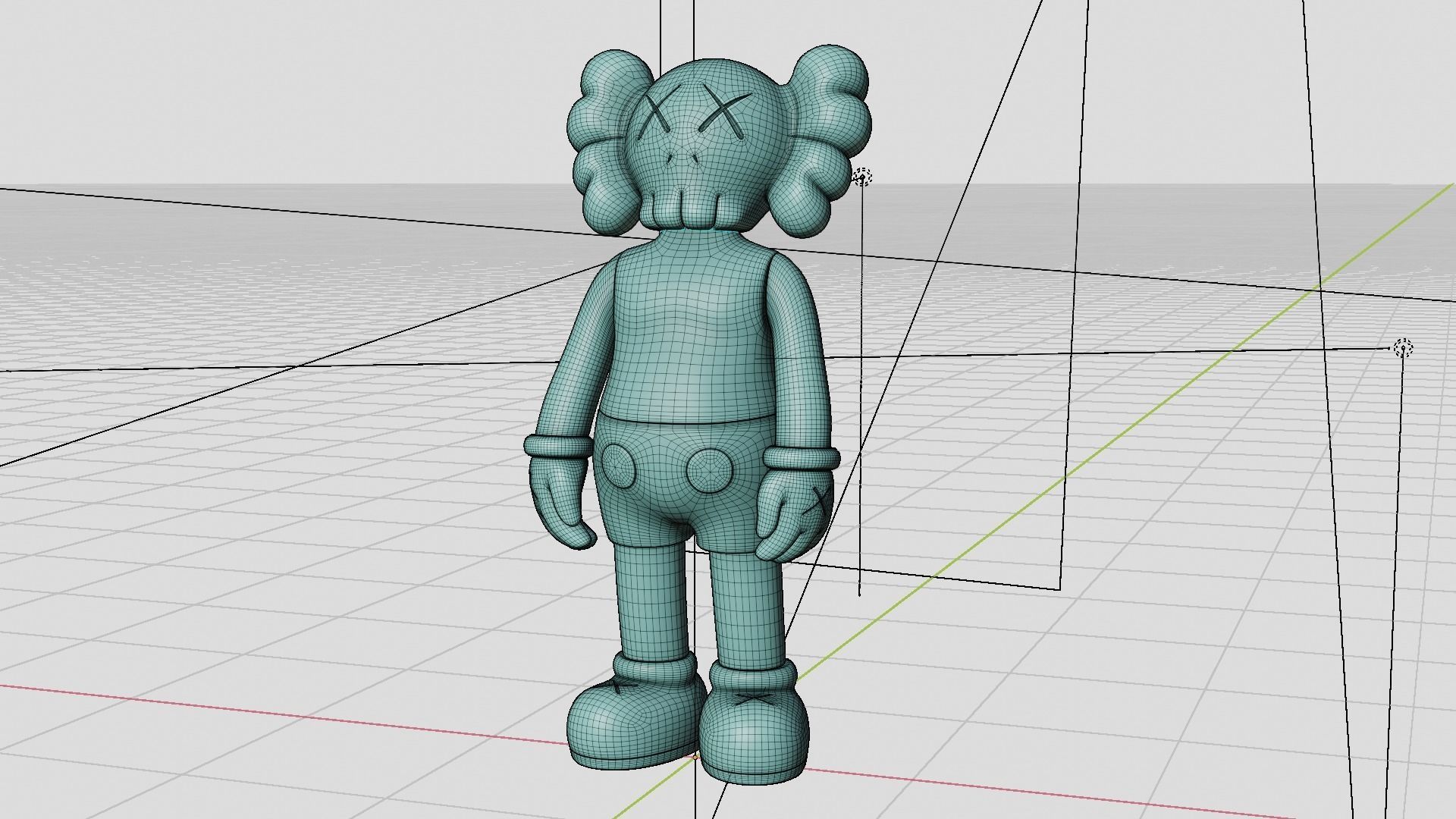 KAWS art 3D model | CGTrader