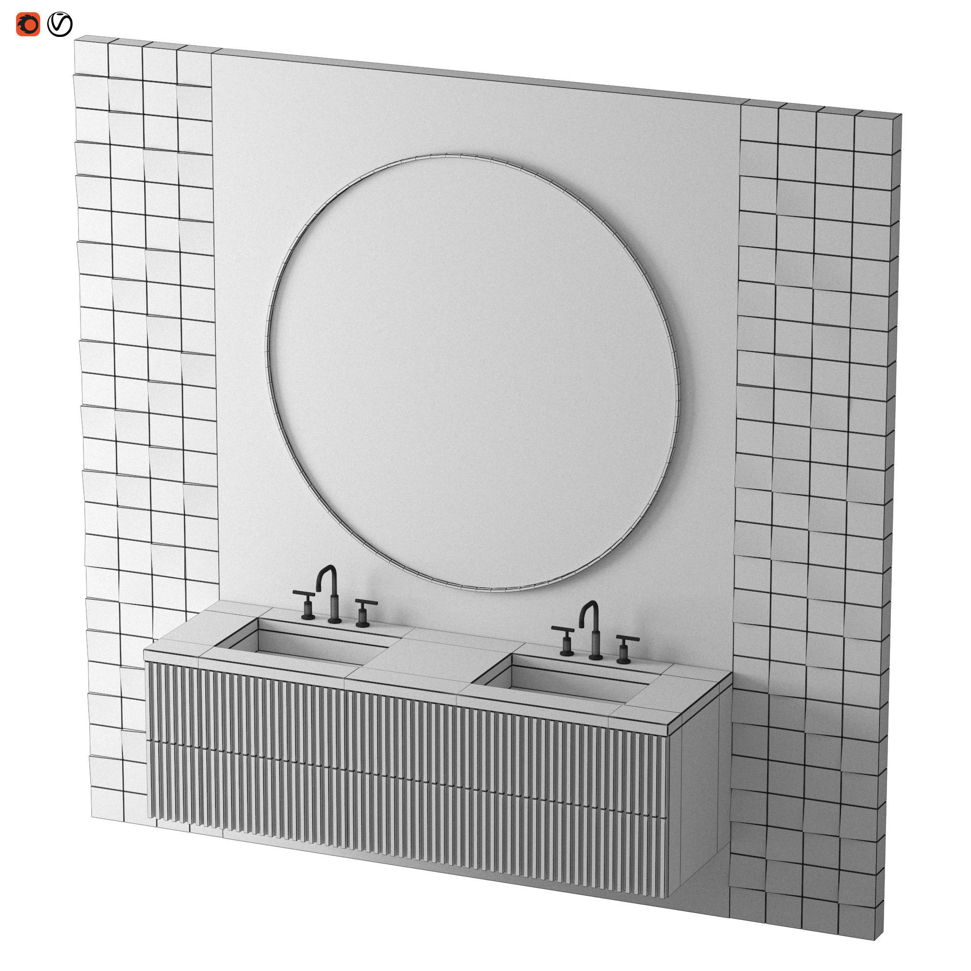 Vanitas bathoom 3D model | CGTrader