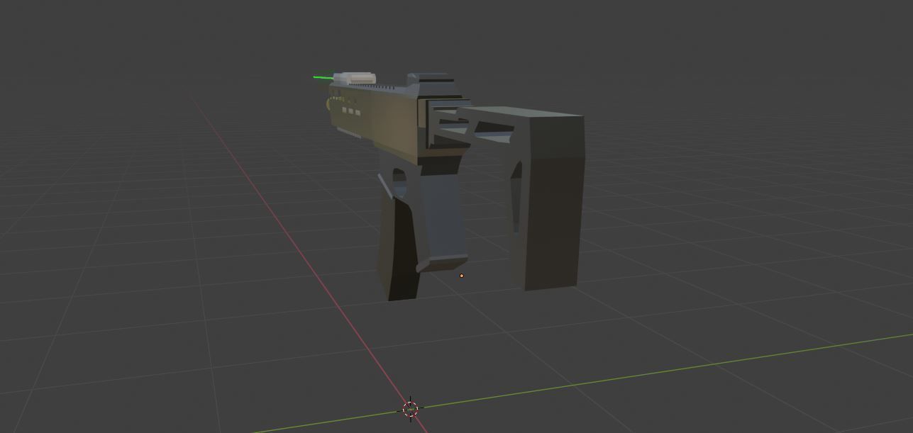 Assault Rifle with laser Attachment free 3D model | CGTrader