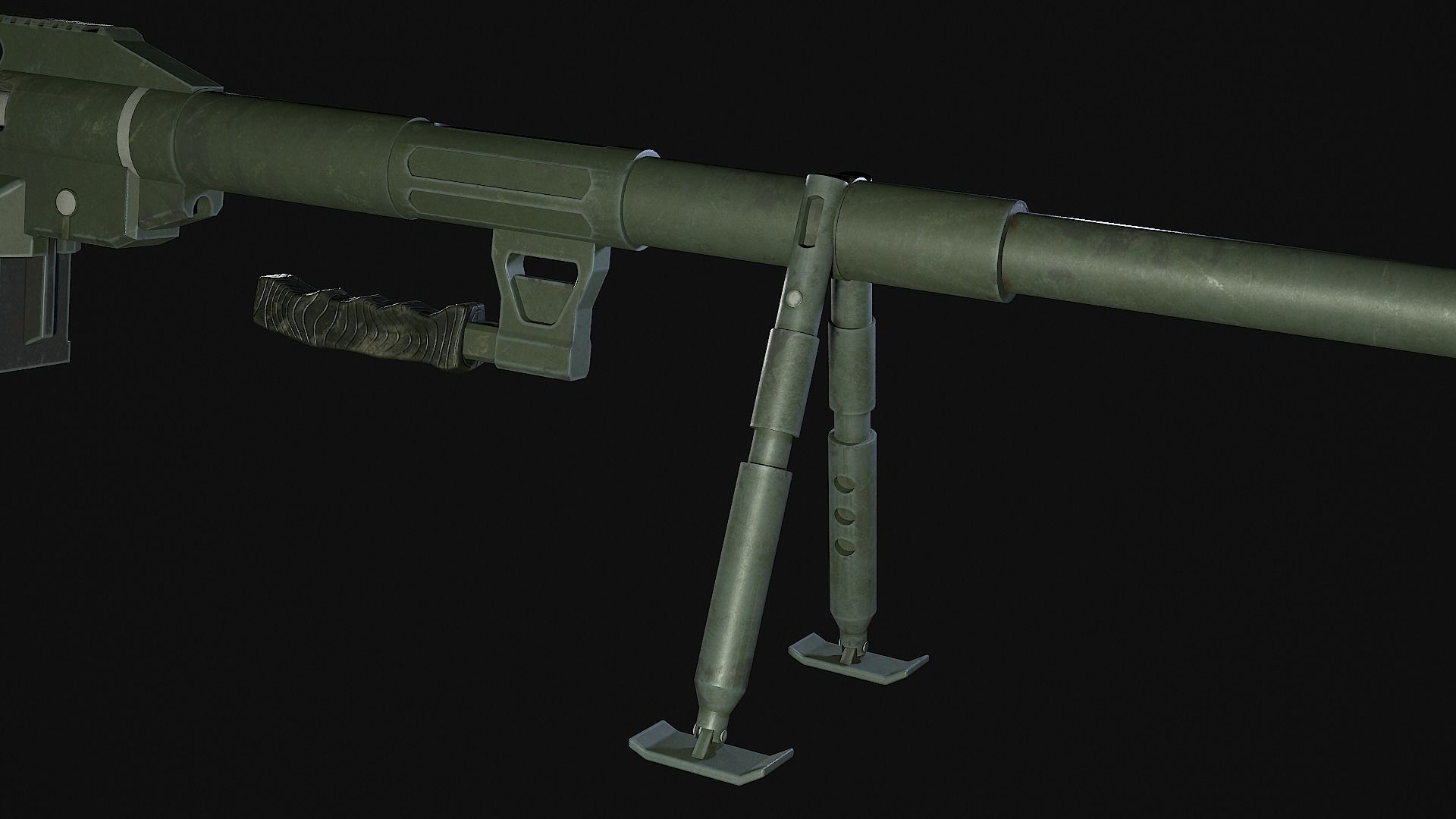 3D model Snipex Alligator Anti-Material Sniper Rifle VR / AR / low-poly ...