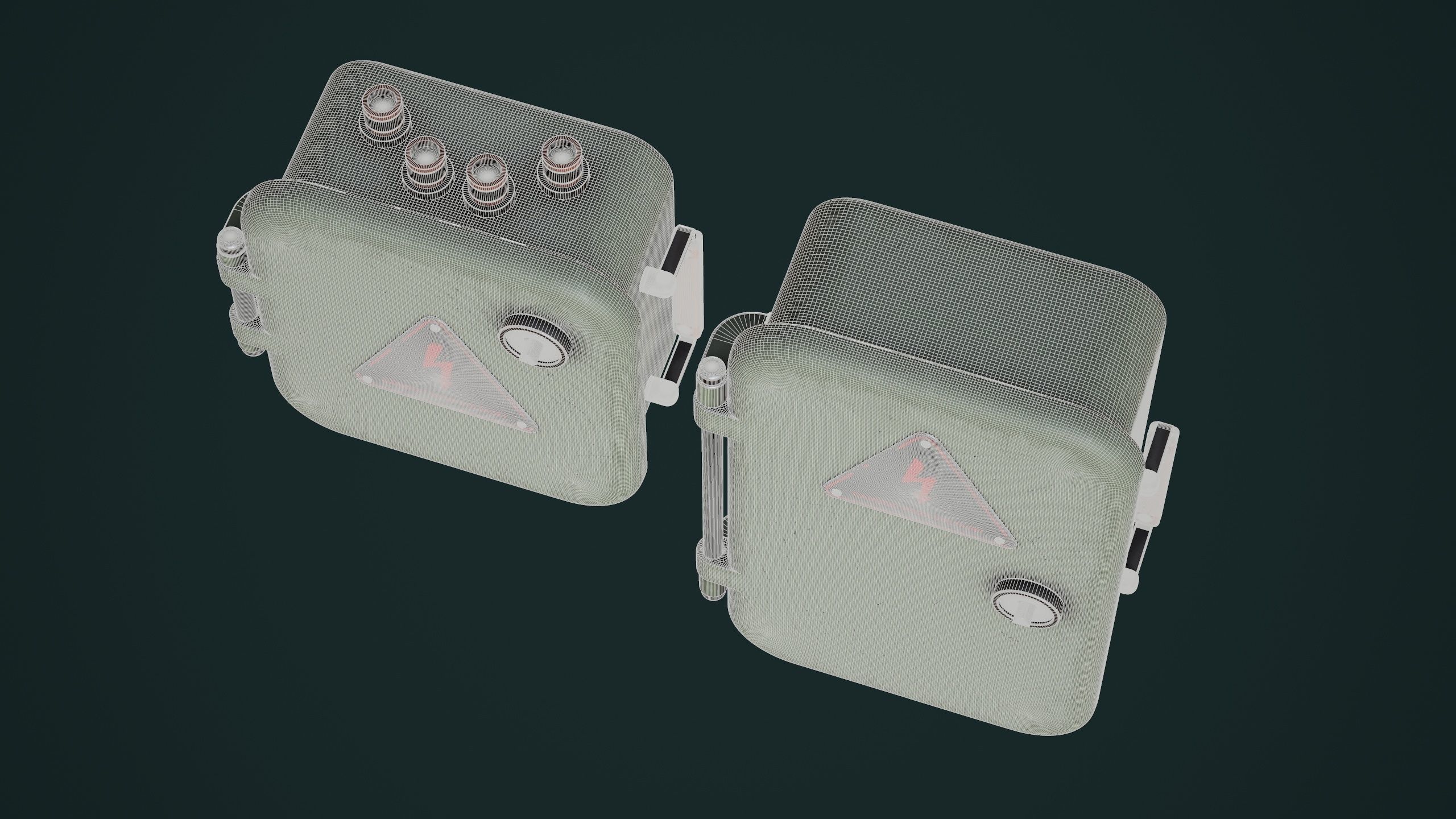 Closed electrical panel 3D model | CGTrader