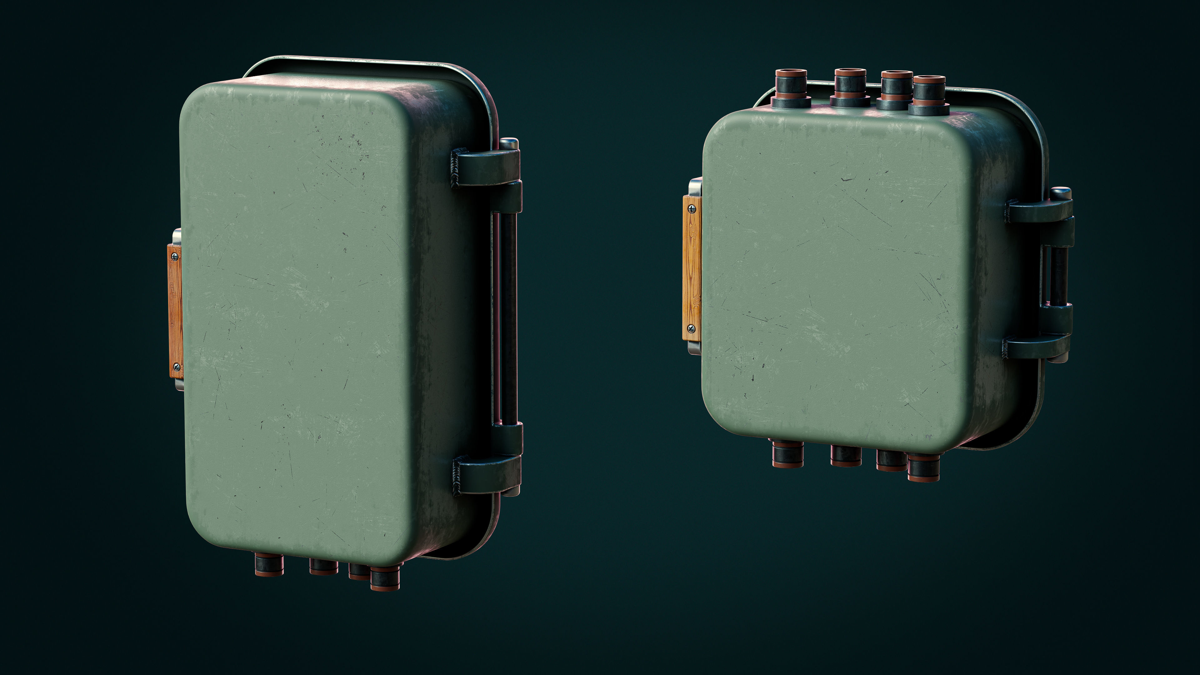 Closed electrical panel 3D model | CGTrader