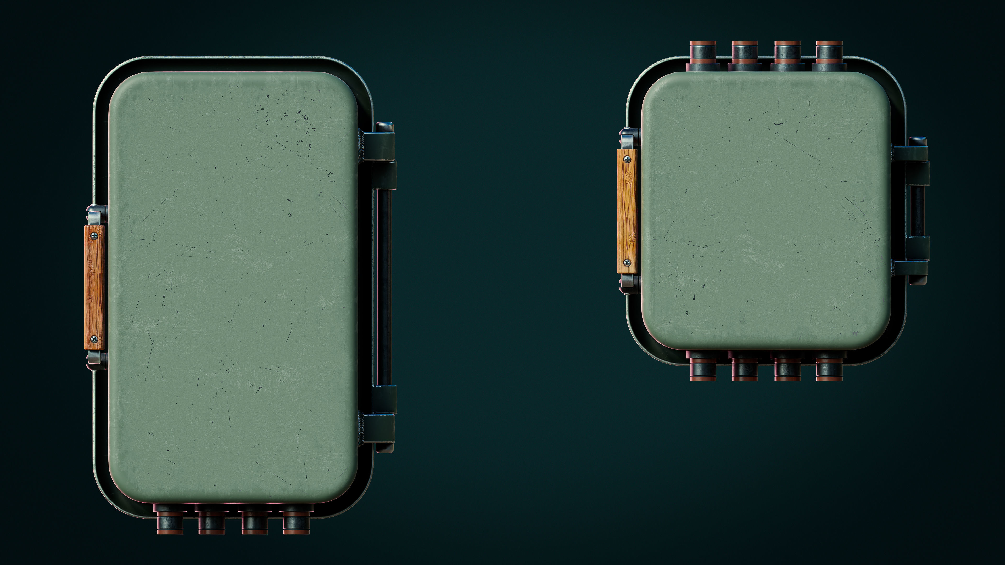 Closed electrical panel 3D model | CGTrader