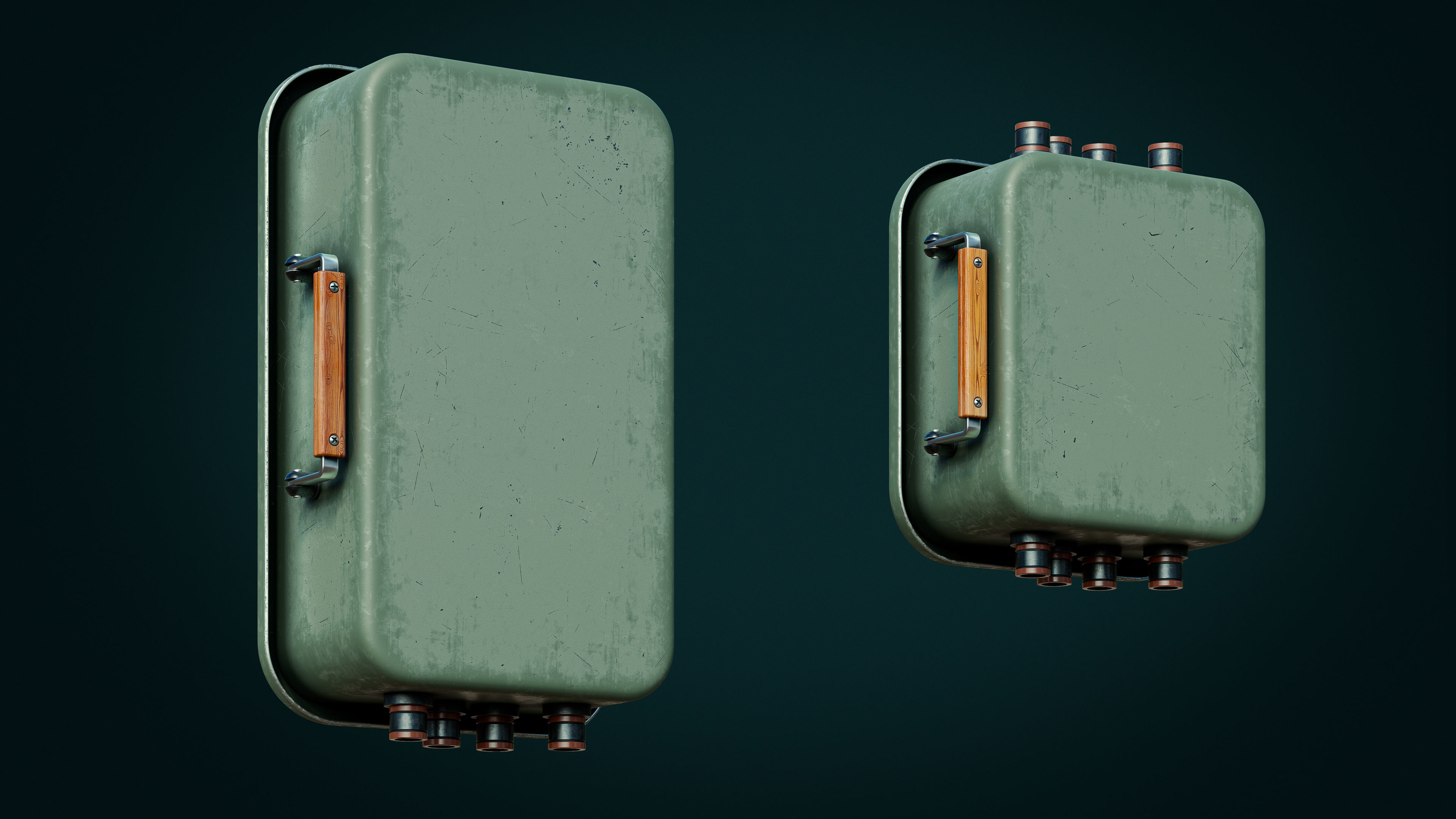 Closed electrical panel 3D model | CGTrader