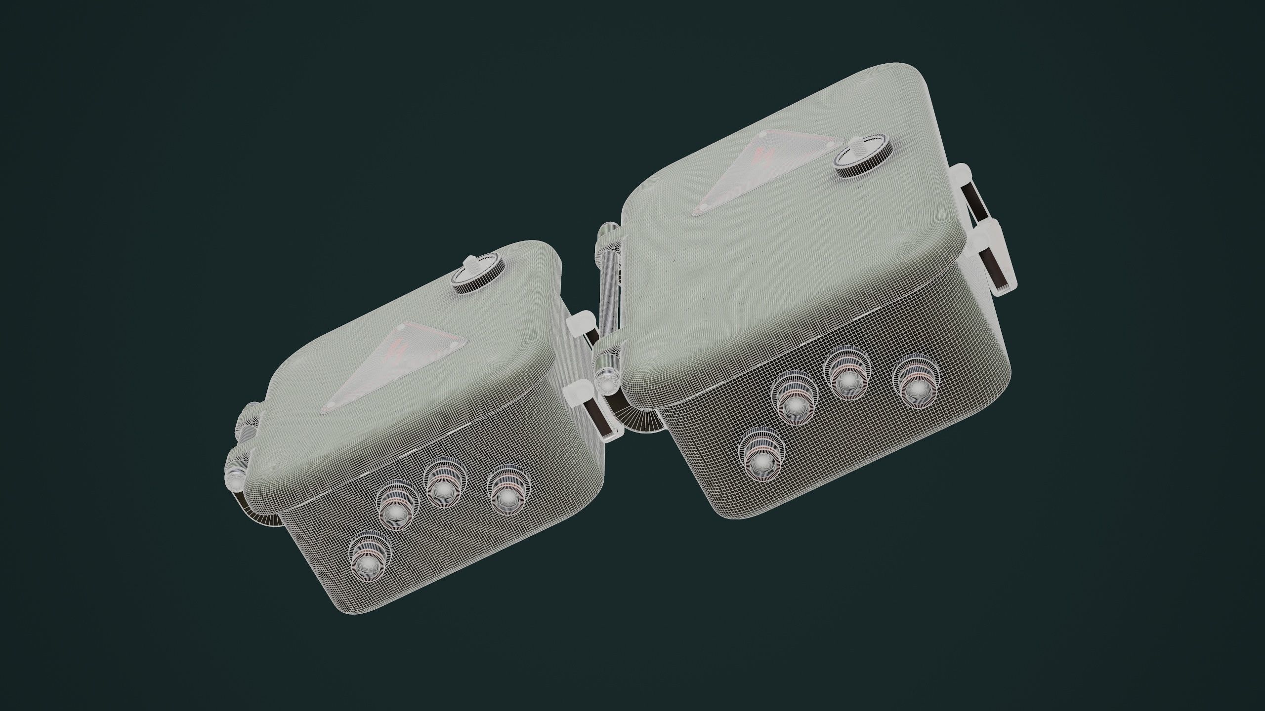 Closed electrical panel 3D model | CGTrader