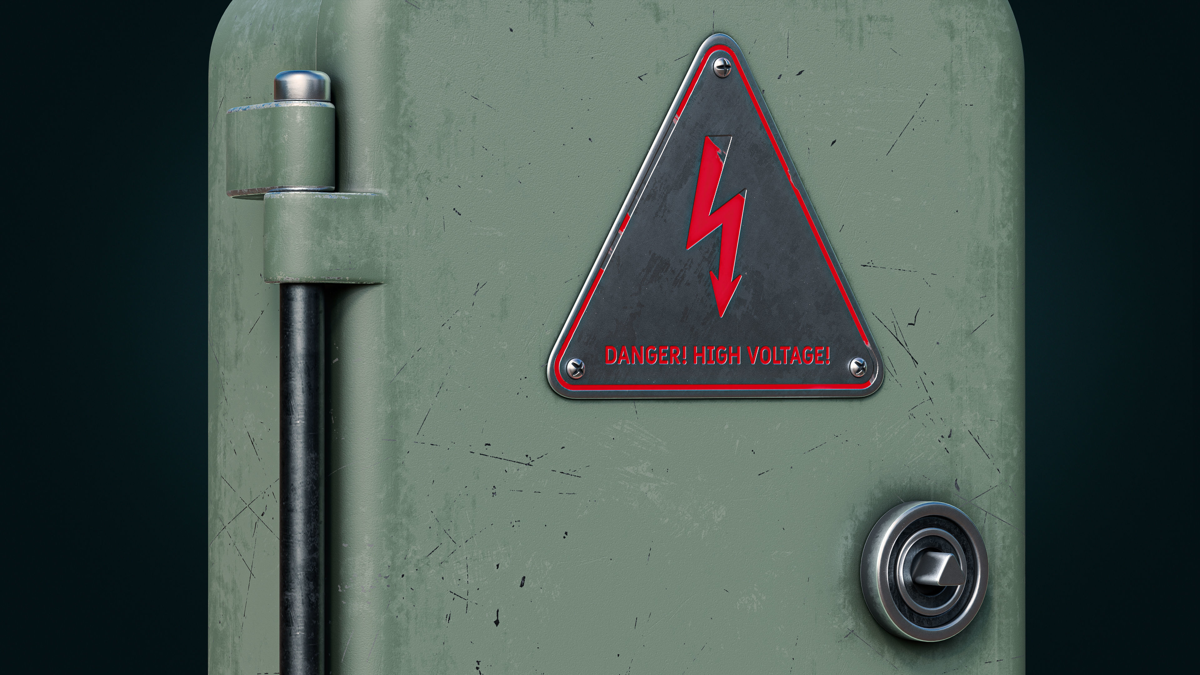 Closed electrical panel 3D model | CGTrader