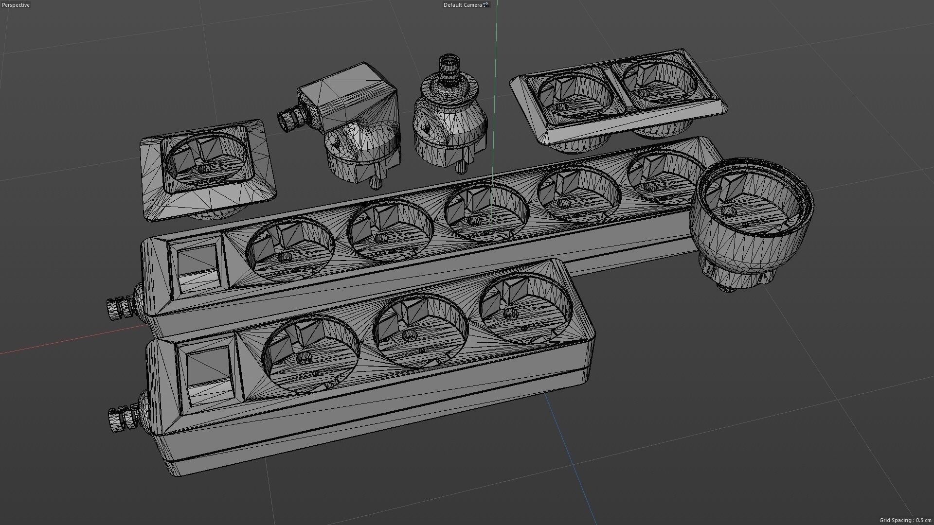 3D model Plugs and Connectors Kit VR / AR / low-poly | CGTrader