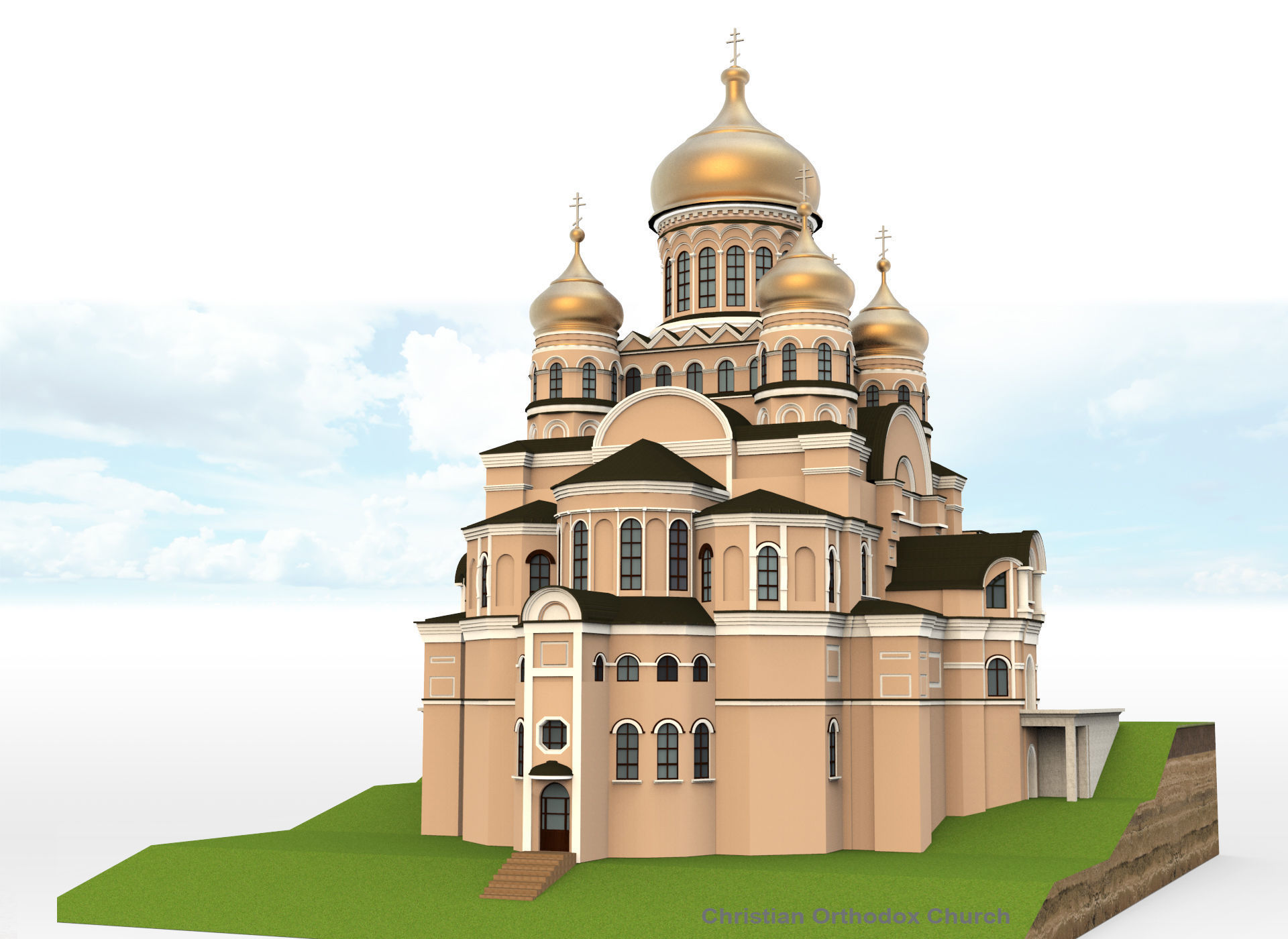 Christian Orthodox Church 3D model | CGTrader