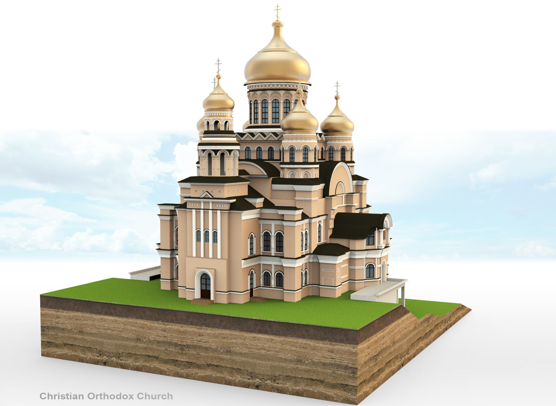 Christian Orthodox Church 3D model | CGTrader