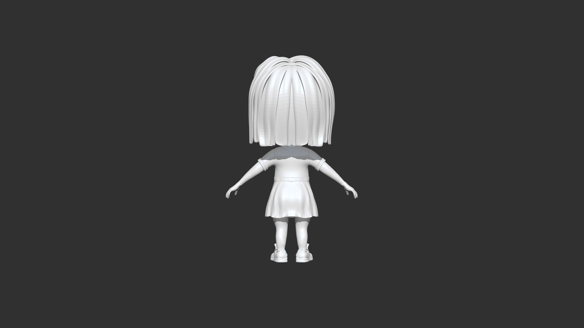Base mesh Child 3D model | CGTrader