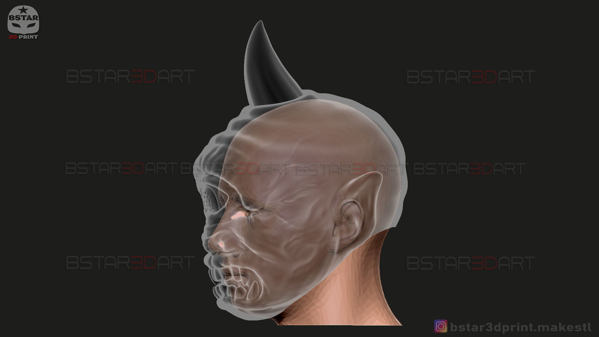 Cyclops Monster Mask - Horror Scary Mask - Halloween Cosplay 3D model ...