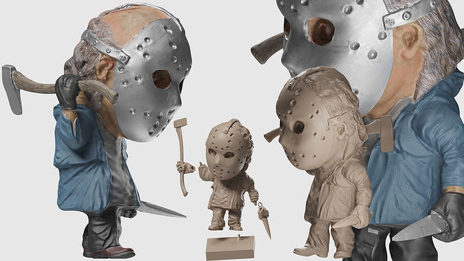 Jason Voorhees 3D print model 3D model 3D printable | CGTrader