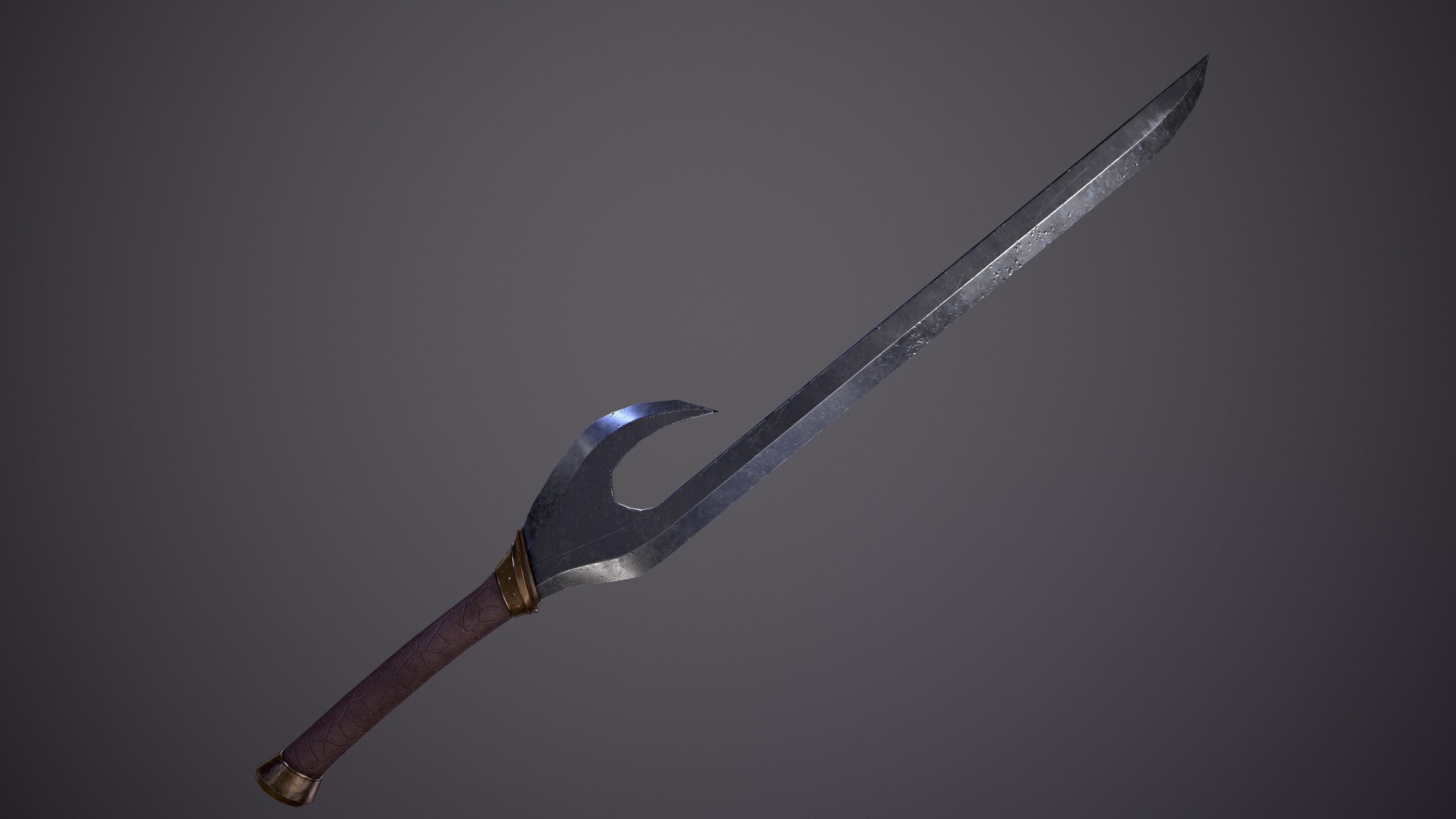 3D model Sword with claw VR / AR / low-poly | CGTrader