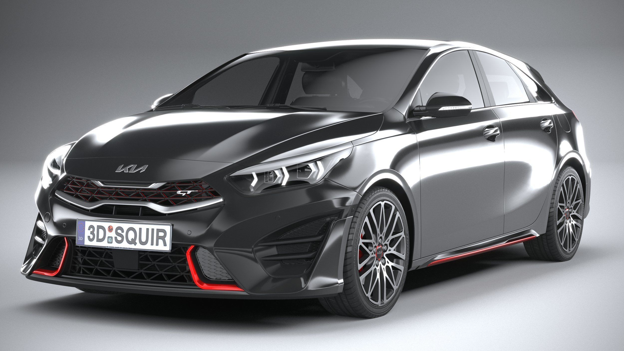 Kia ProCeed GT 2022 3D model | CGTrader