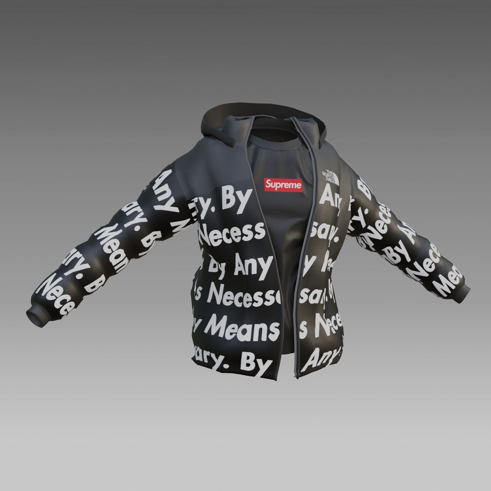 3D model goku drip - jacket - low poly VR / AR / low-poly | CGTrader