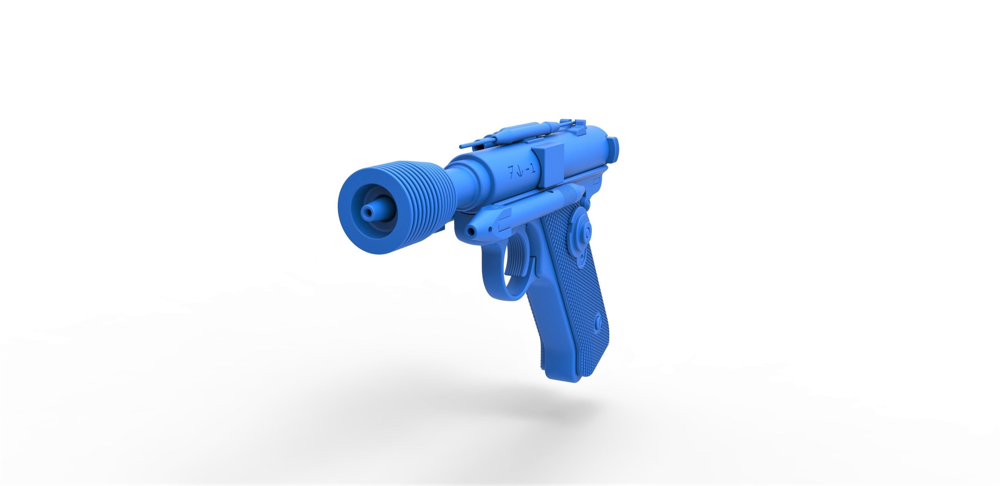 Heavy Blaster pistol DT-12 from Star Wars A New Hope 1977 3D model ...