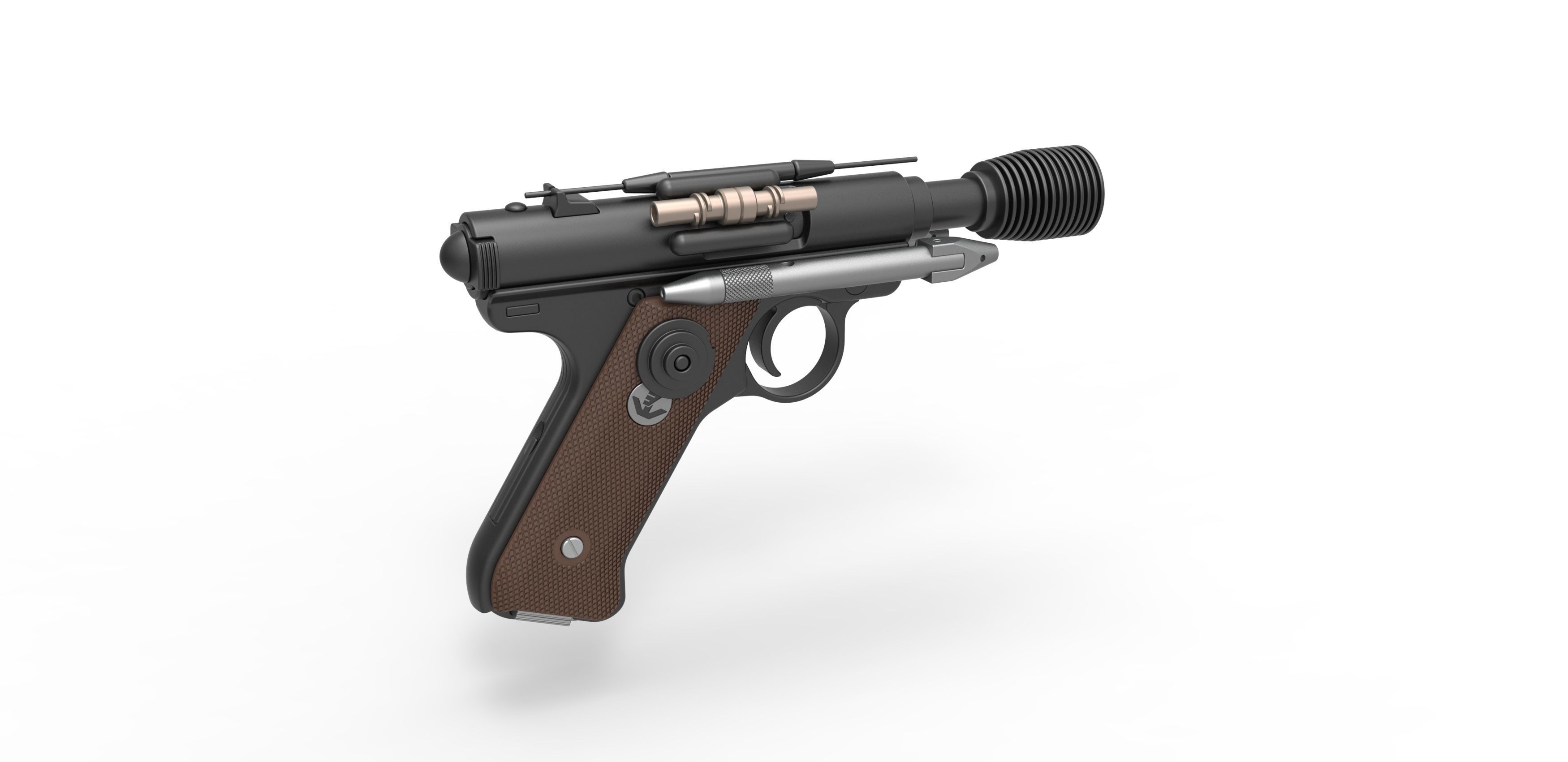 Heavy Blaster pistol DT-12 from Star Wars A New Hope 1977 3D model ...