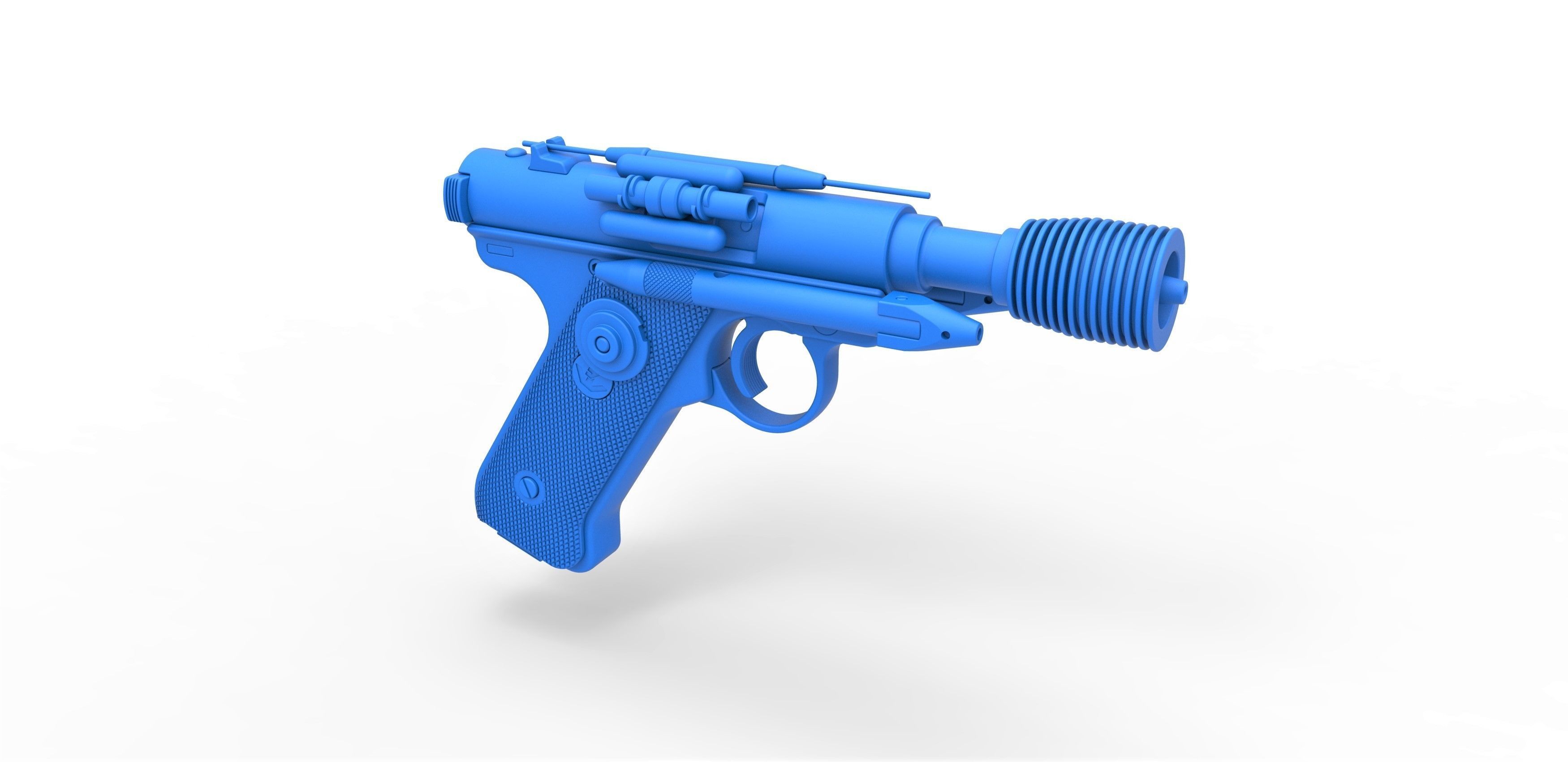 Heavy Blaster pistol DT-12 from Star Wars A New Hope 1977 3D model ...