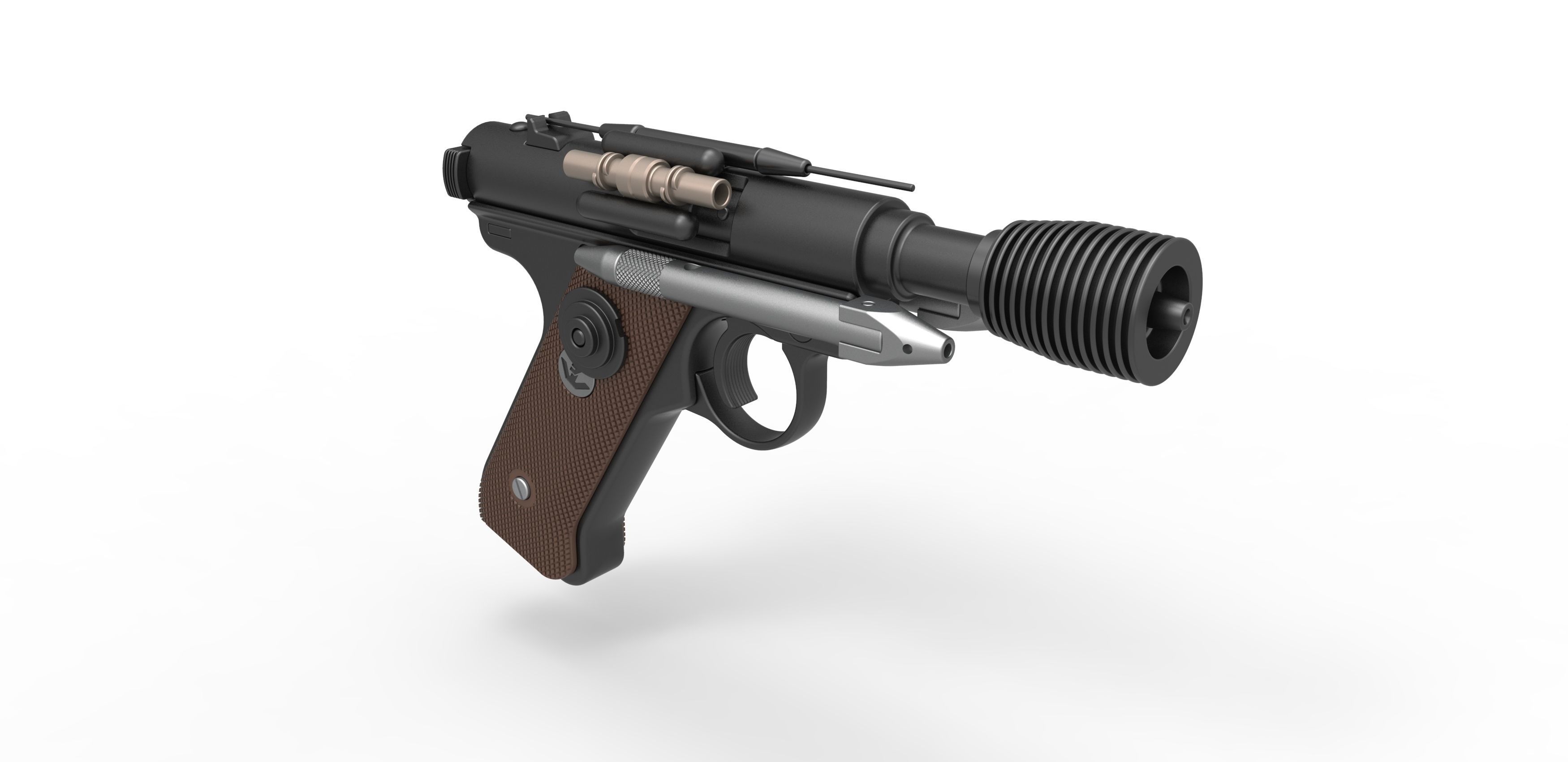 Heavy Blaster pistol DT-12 from Star Wars A New Hope 1977 3D model ...