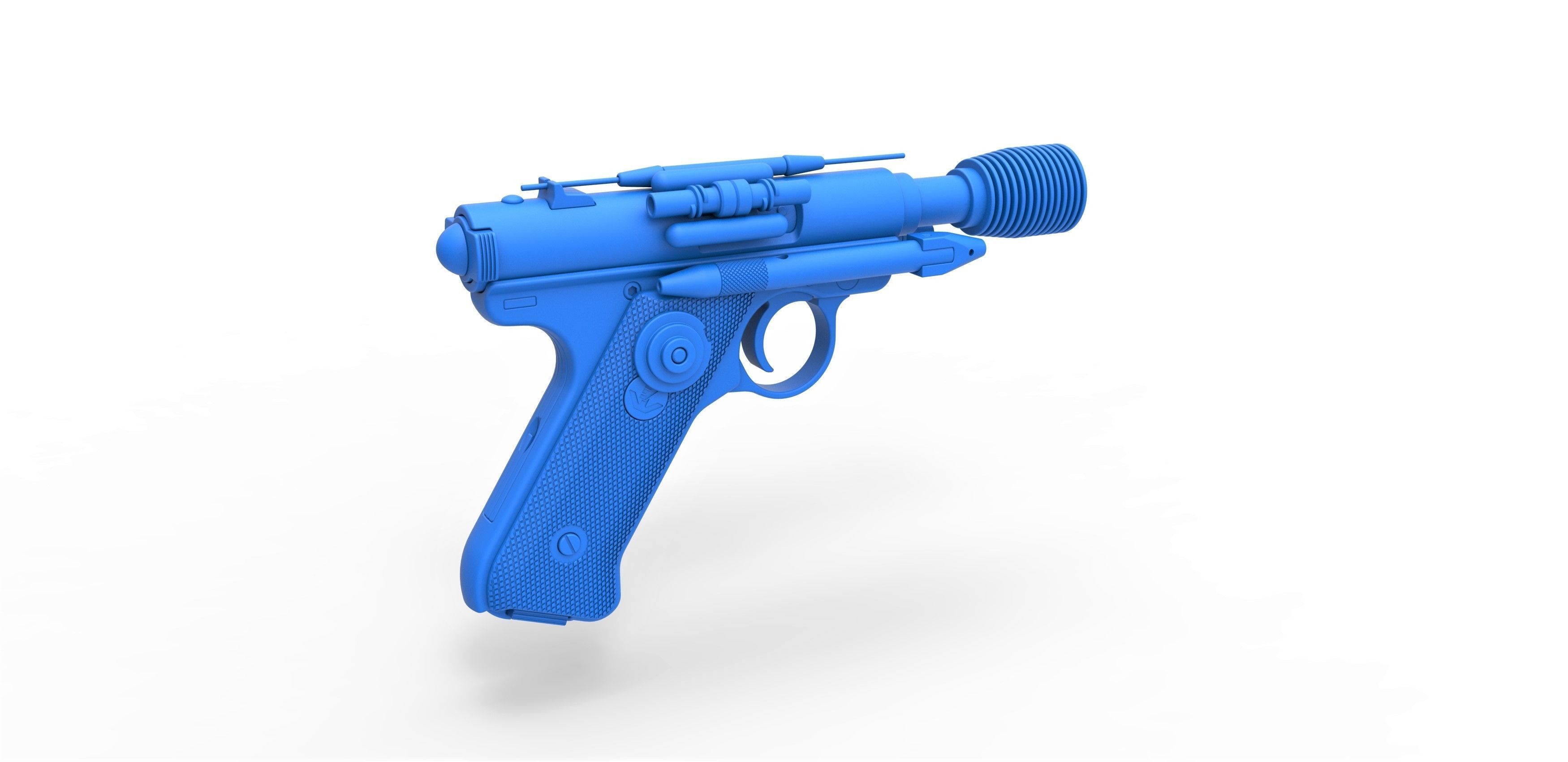 Heavy Blaster pistol DT-12 from Star Wars A New Hope 1977 3D model ...