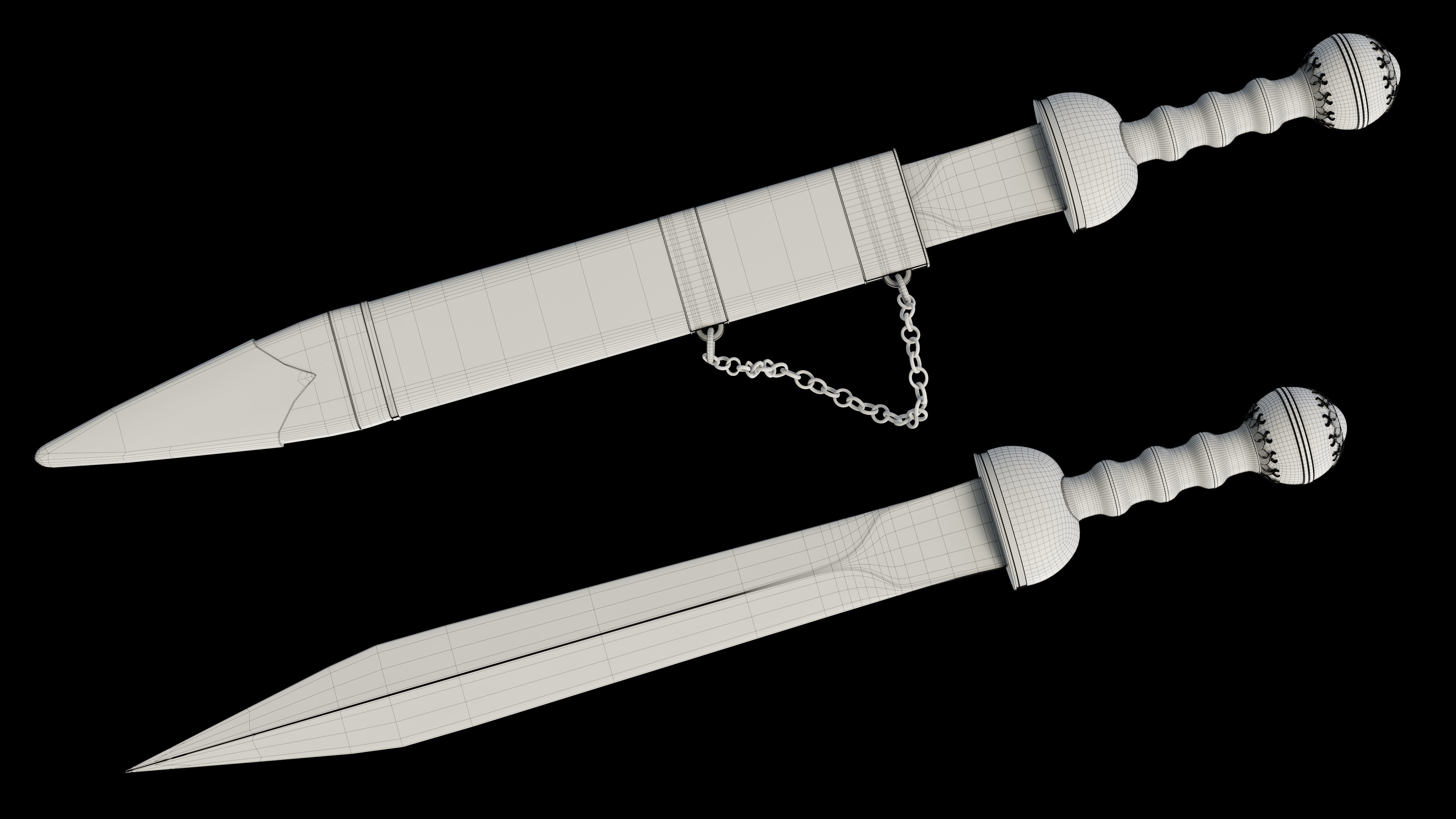 Sword Gladius ancient Roman 3D model | CGTrader
