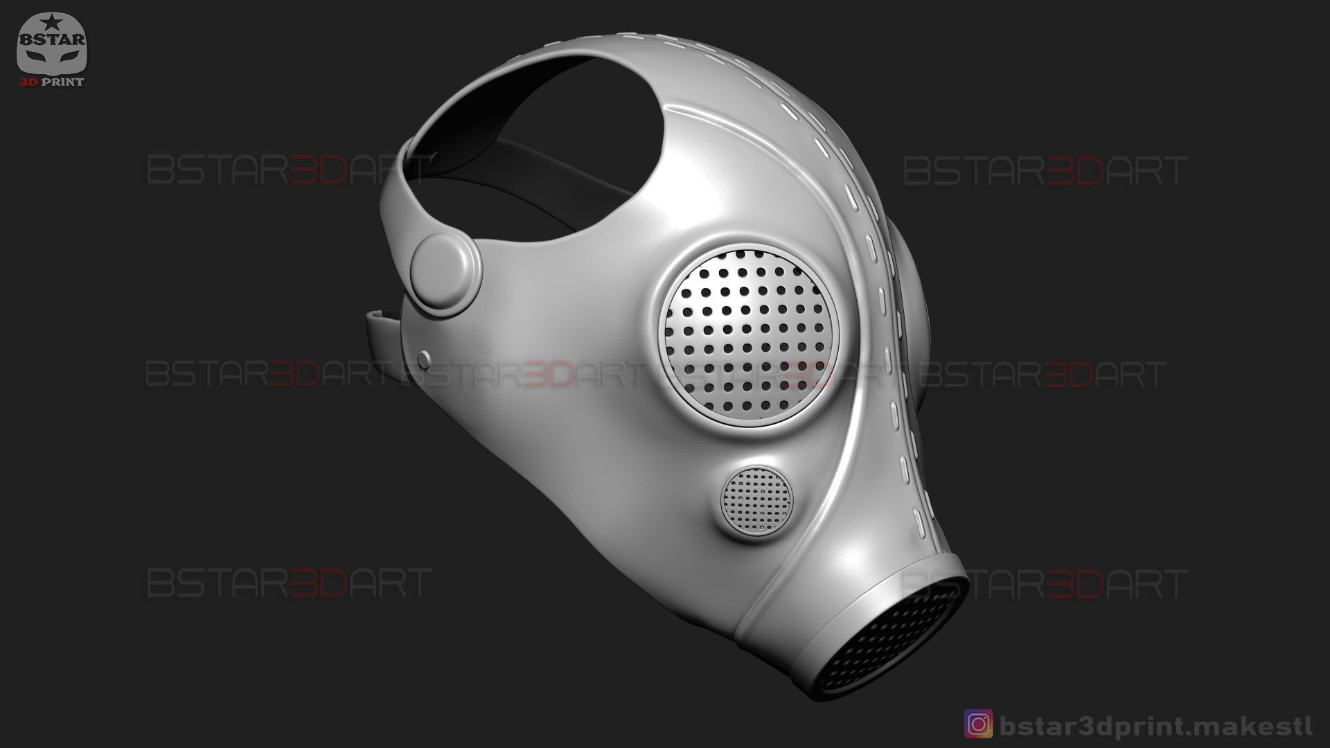 Ratcatcher Mask - The Suicide Squad Mask - DC Comics cosplay 3D model ...