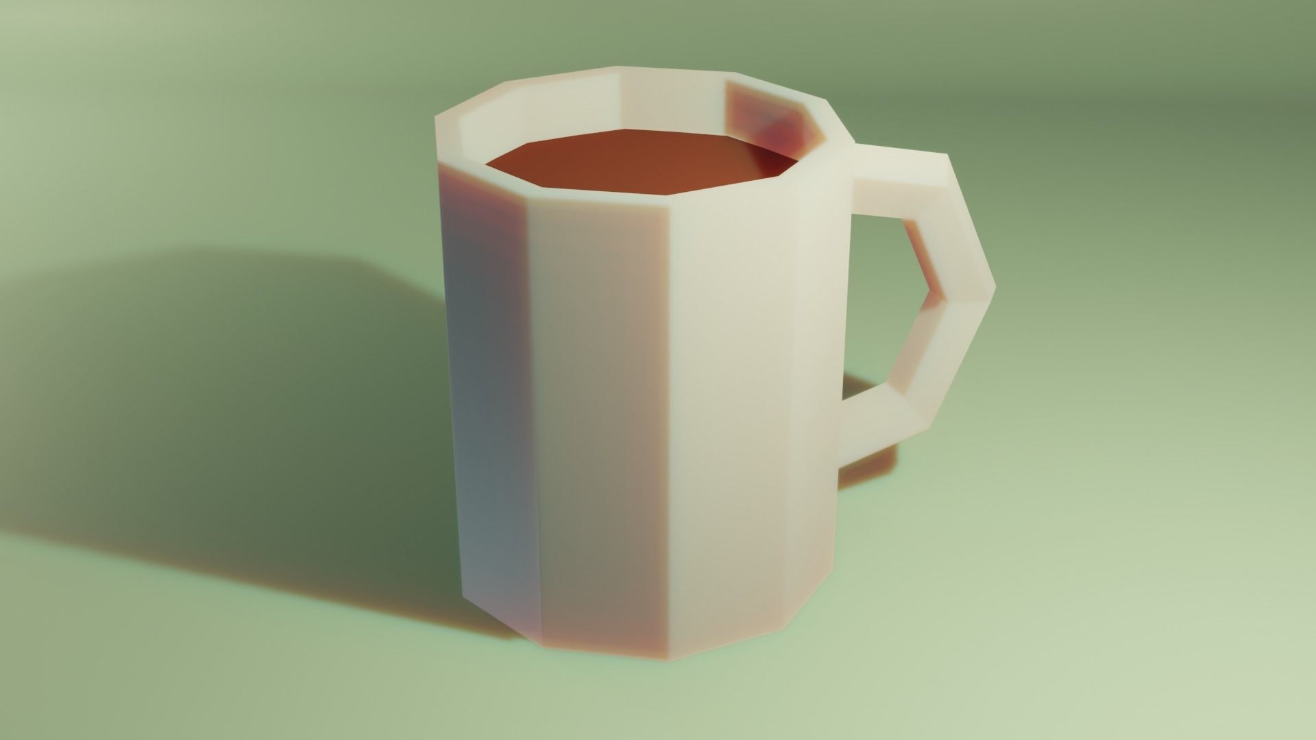 Low poly cup and donut free VR / AR / low-poly 3D model | CGTrader