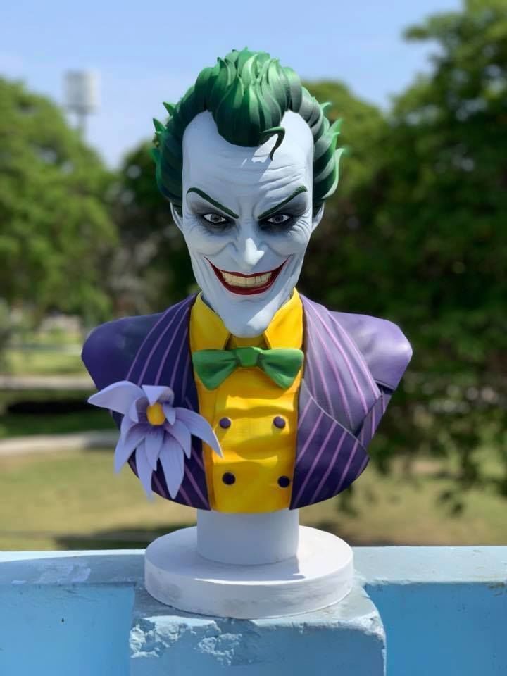 Joker Bust 3D model 3D printable | CGTrader