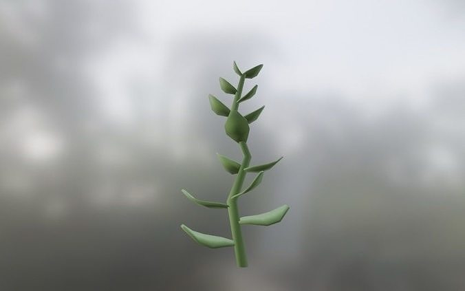 FREE Simple Plant Low-poly 3D model free VR / AR / low-poly 3D model ...