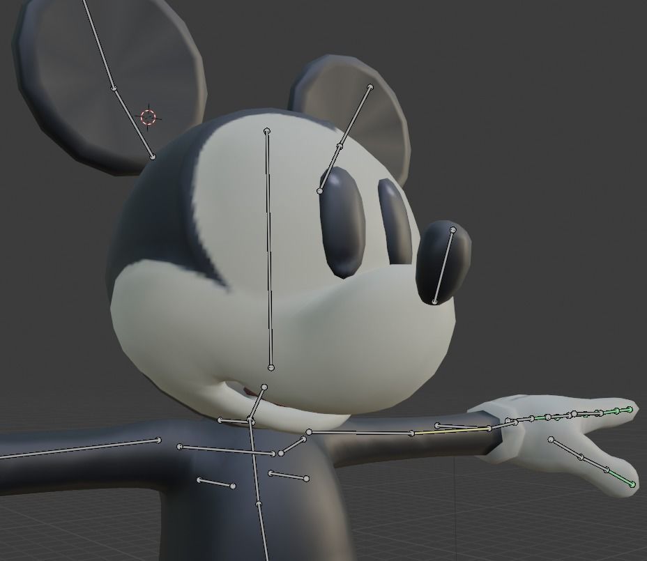 Riggd Mickey free 3D model rigged | CGTrader