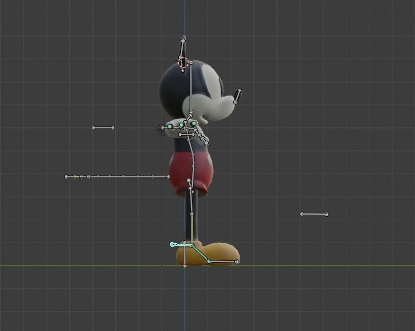 Riggd Mickey free 3D model rigged | CGTrader