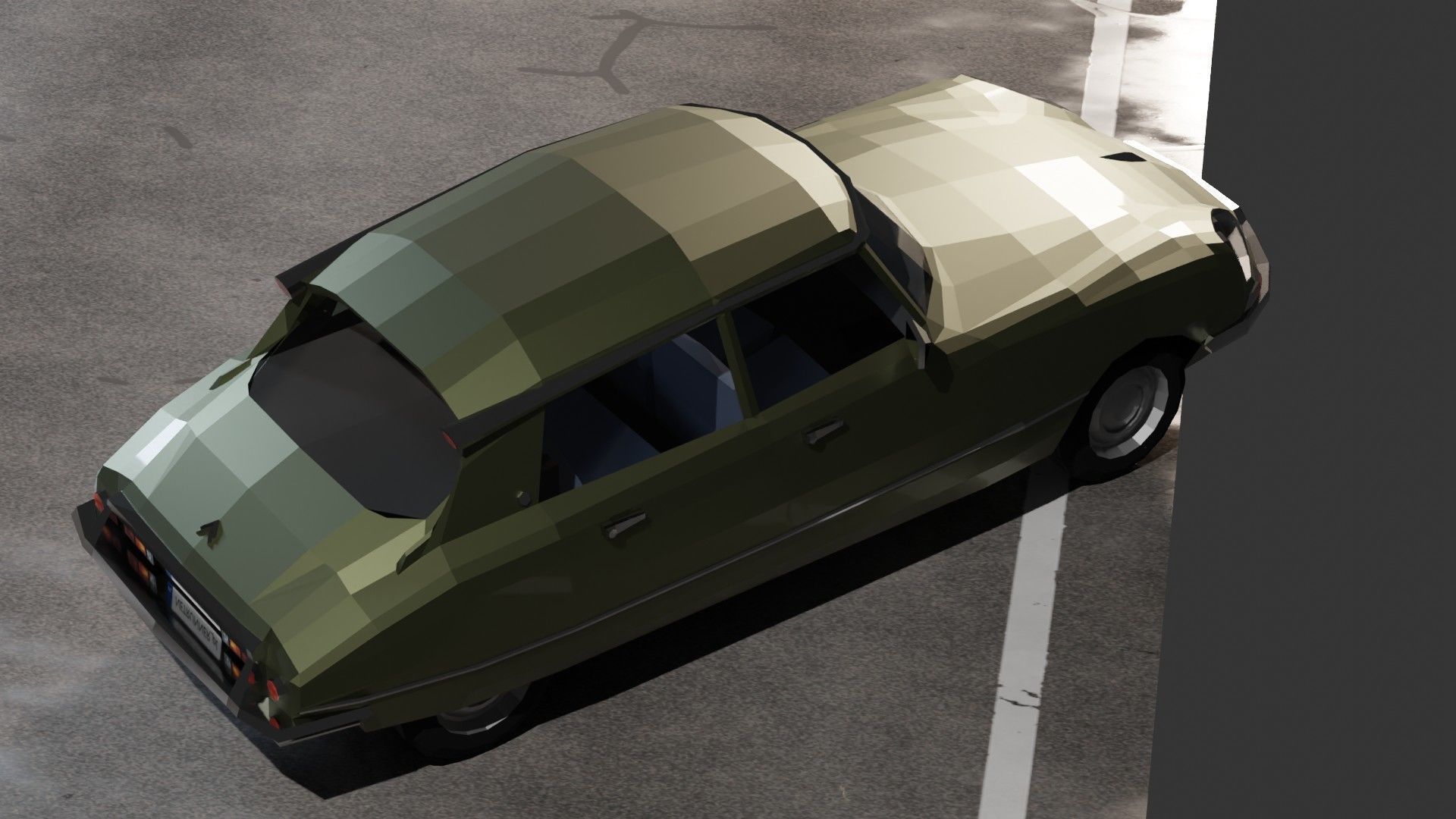 3D model Citroen DS VR / AR / low-poly | CGTrader