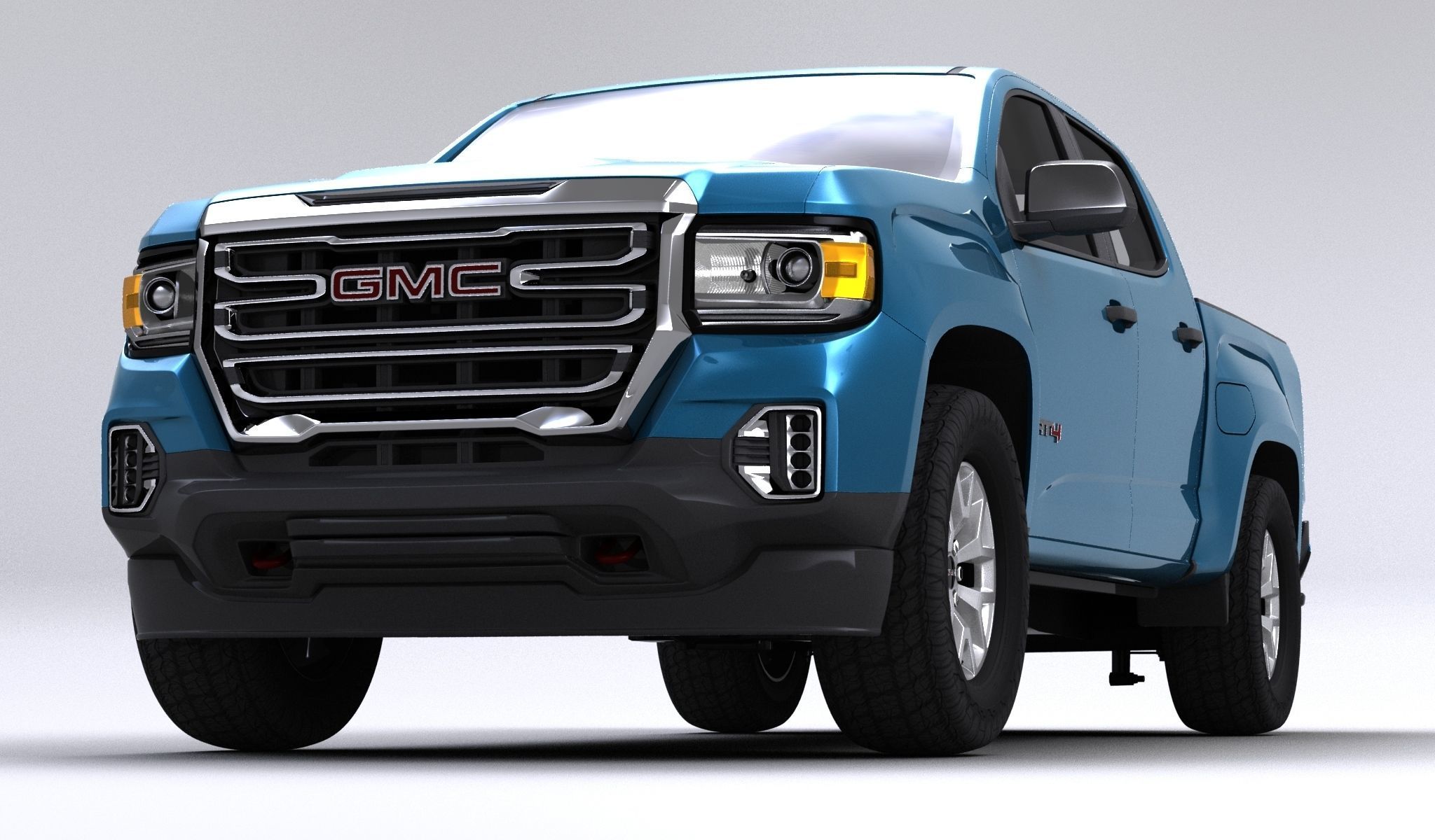 3D model GMC Canyon Small Pick Truck AT4 2022 VR / AR / low-poly | CGTrader
