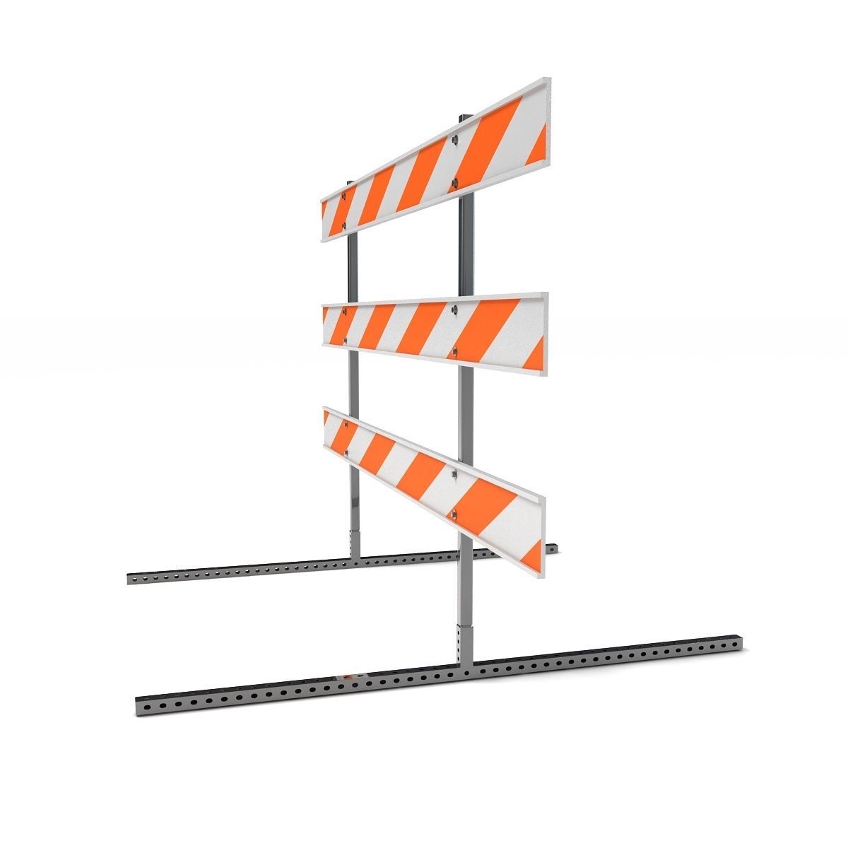 Steel Barricade 01 3D model | CGTrader