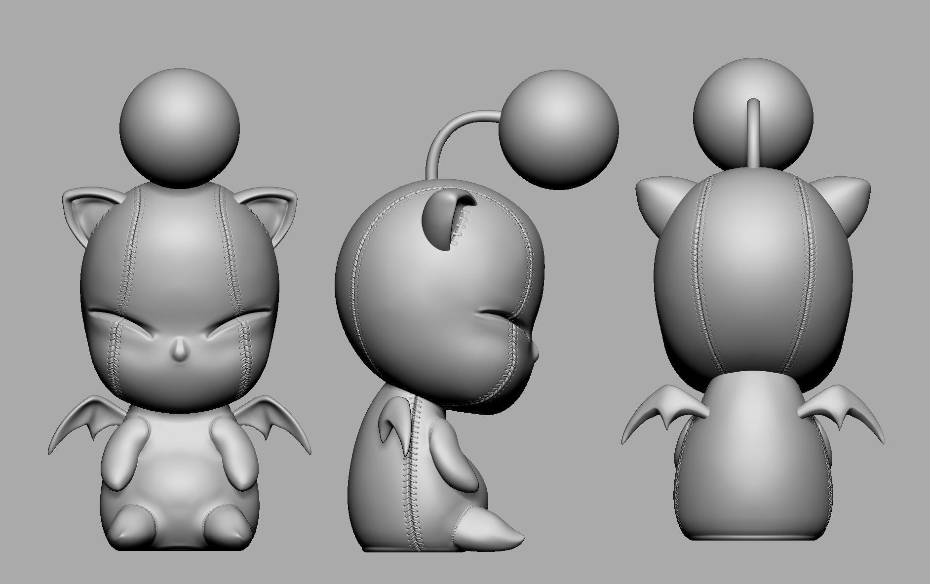 Moogle Doll 3D model 3D printable | CGTrader
