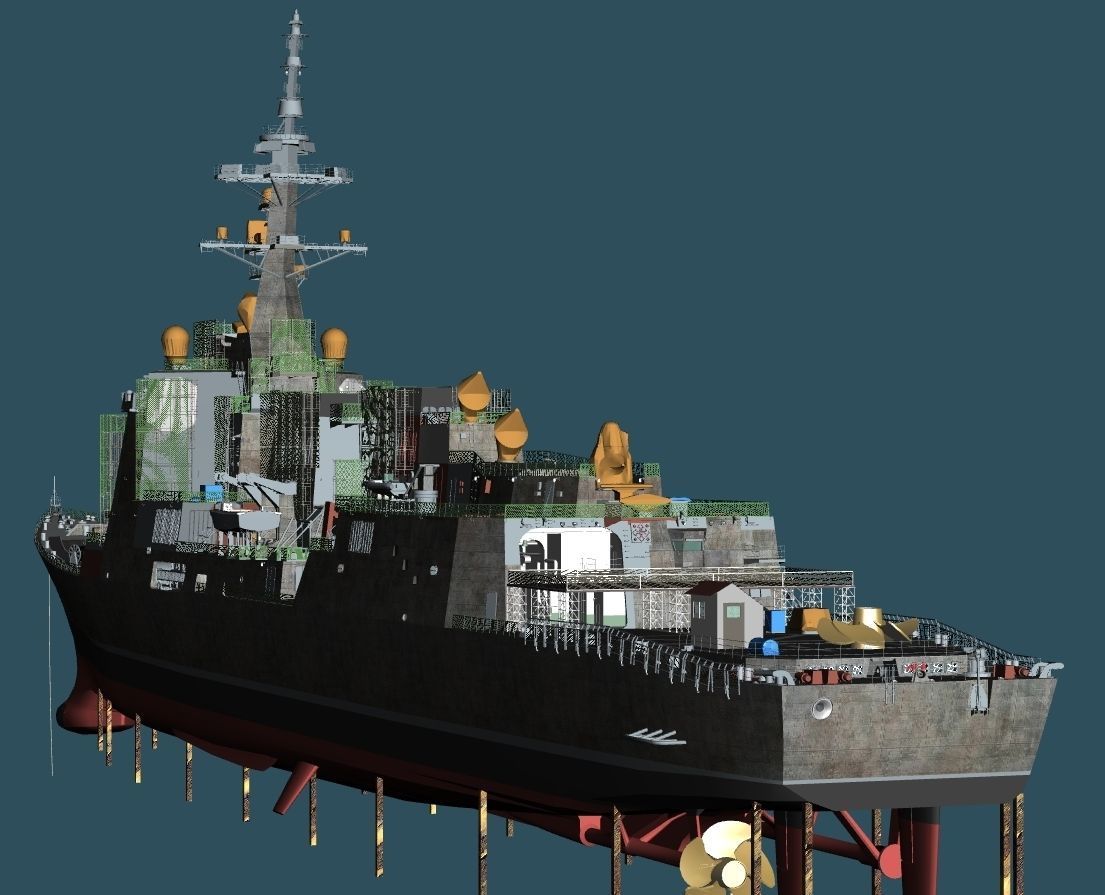 Building Ship 3D model | CGTrader