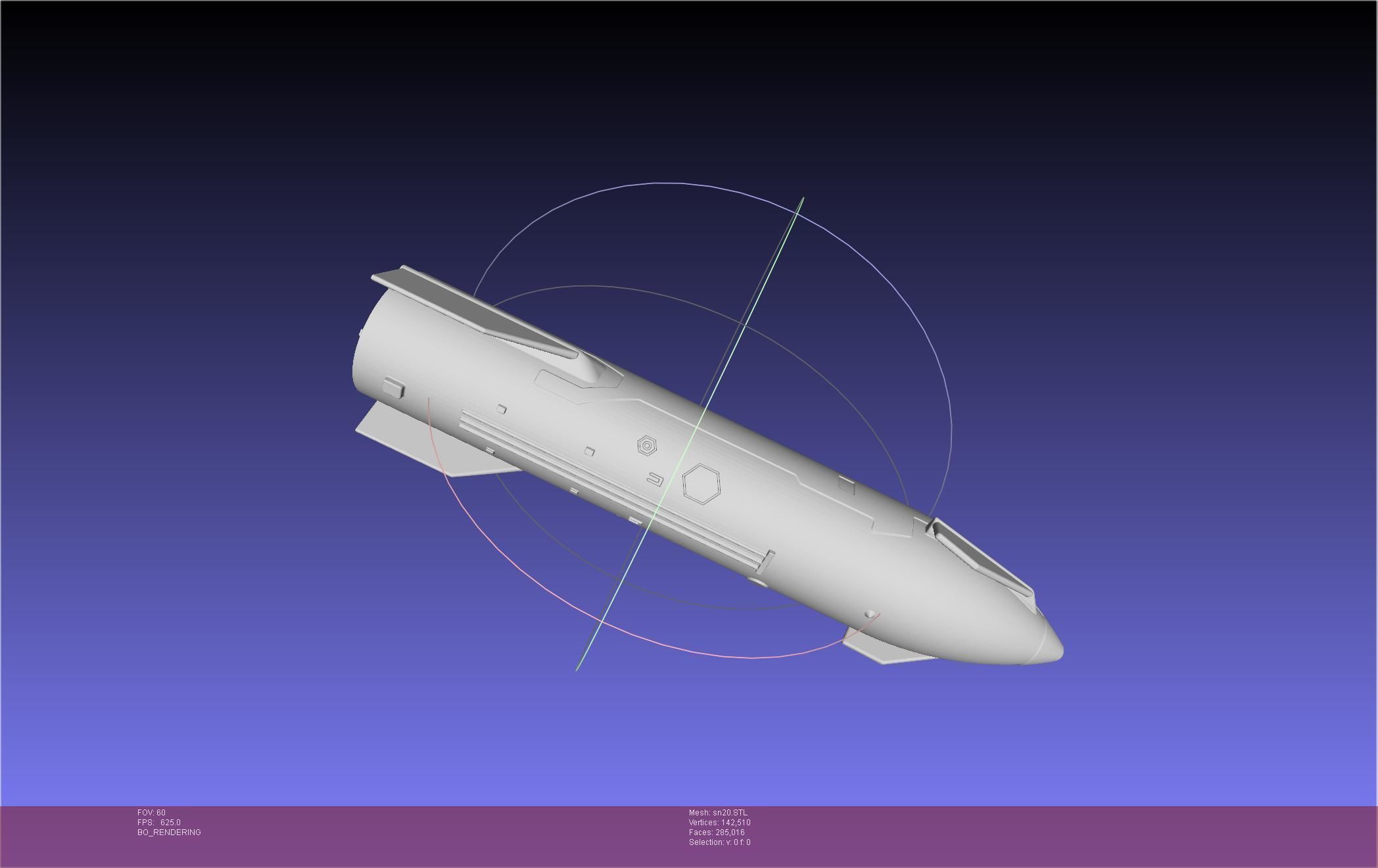 Space X Starship SN20 Orbital Prototype Printable Model 3D model 3D ...
